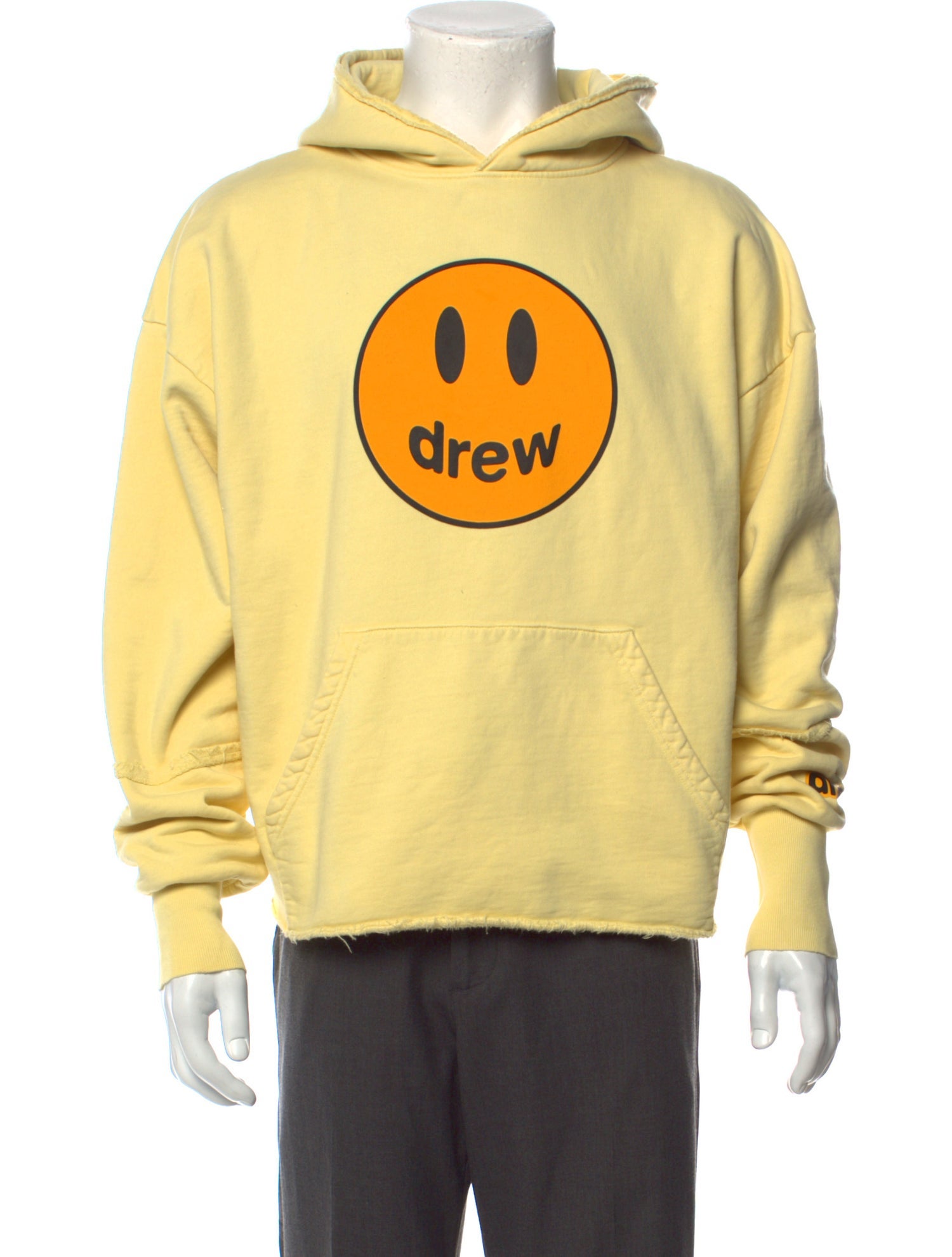 Drew House Graphic Print Crew Neck Hoodie - Yellow Sweatshirts ...