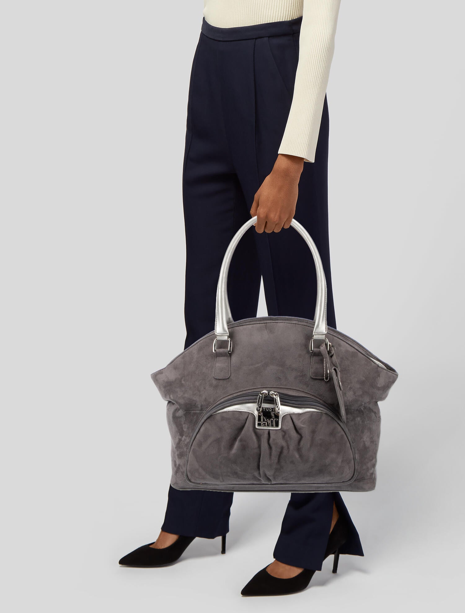 Diane von Furstenberg Suede Travel Bag - Grey Luggage and Travel ...