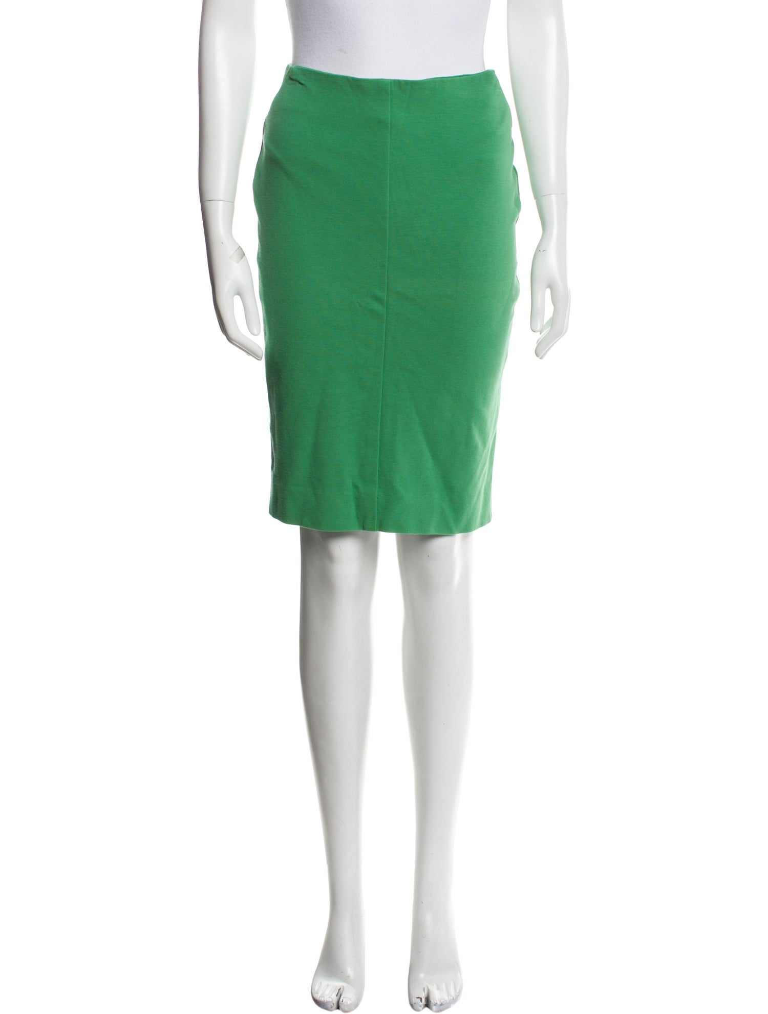 BA&SH Lamb Leather Knee-Length Skirt - Green Skirts, Clothing ...