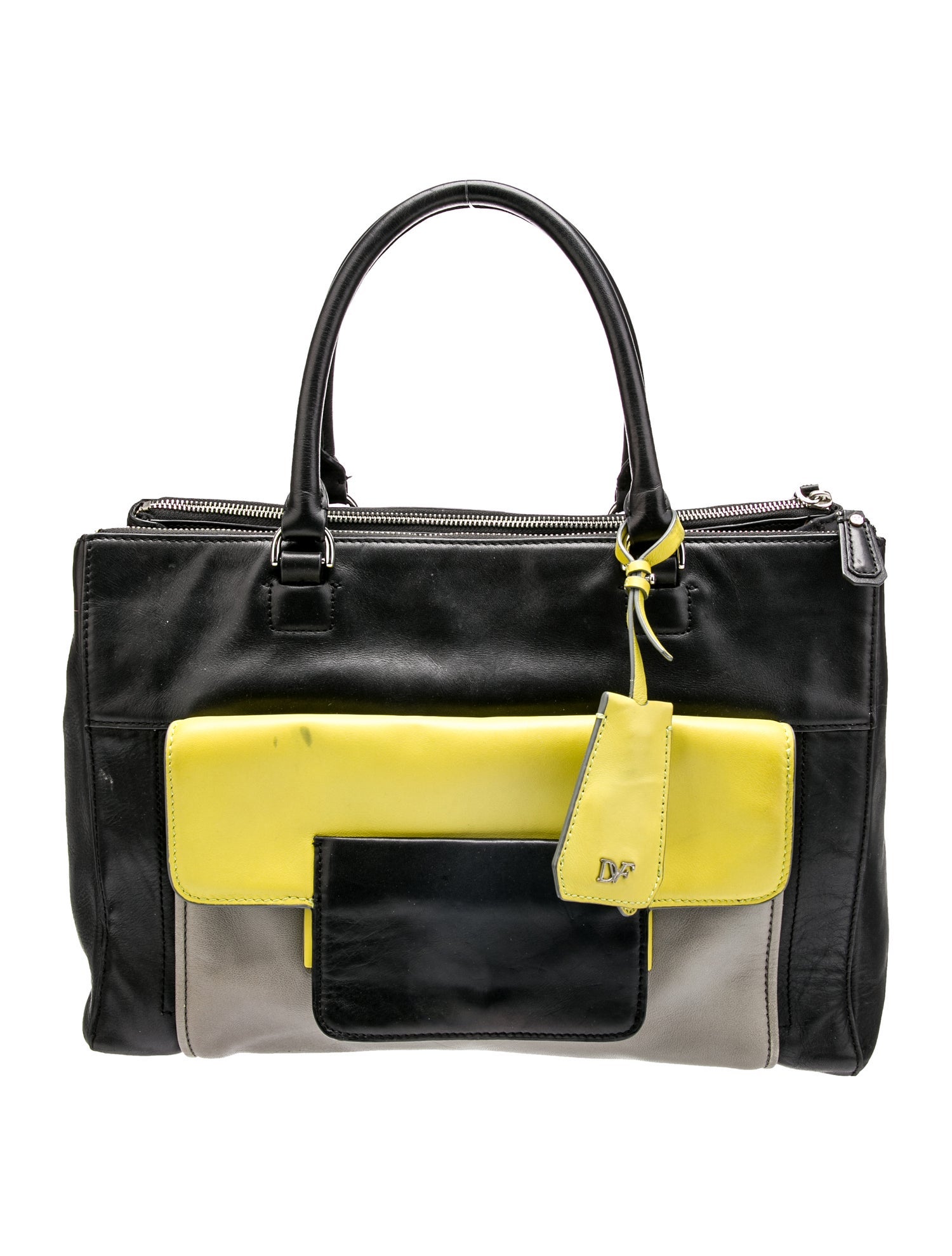 Diane von Furstenberg Leather Tote Bag - Black Totes, Handbags ...