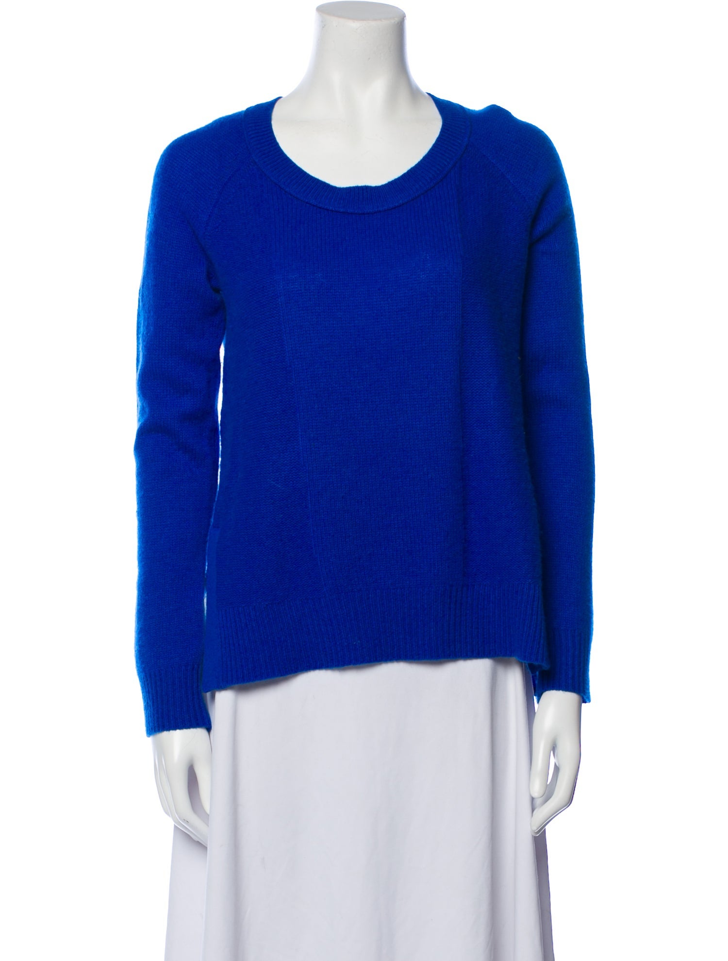 Diane von Furstenberg Cashmere Scoop Neck Sweater - Blue Knitwear ...