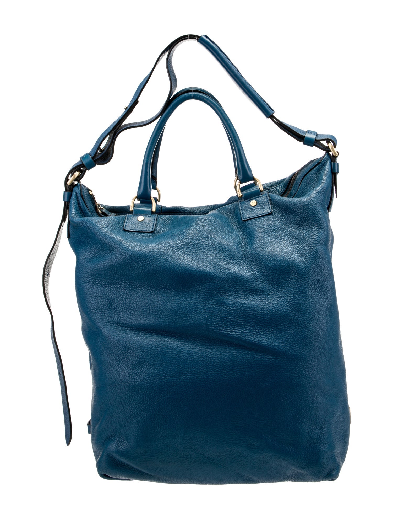 Diane von Furstenberg Leather Tote - Blue Totes, Handbags - WDI475605 ...