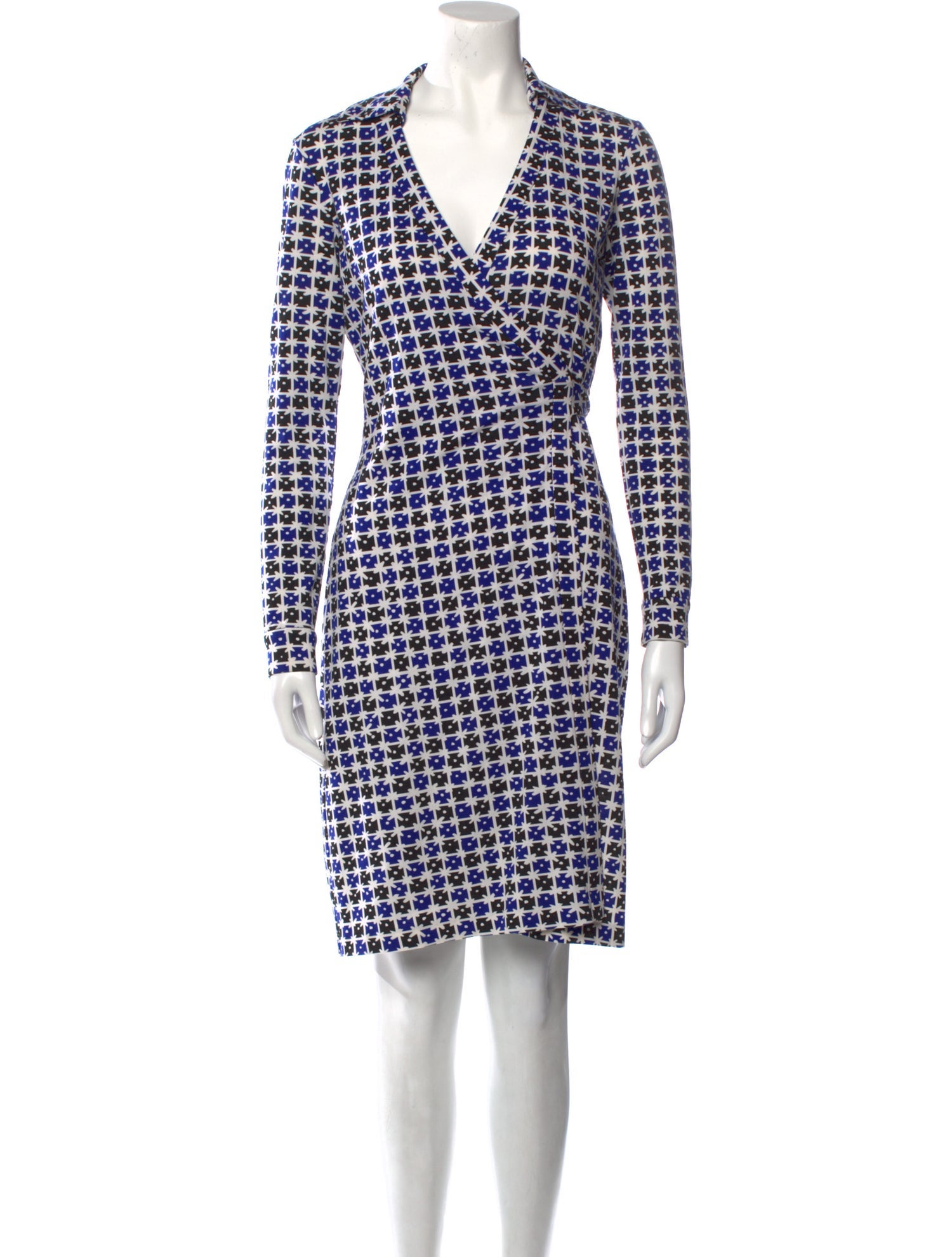 Diane von Furstenberg Printed Mini Dress - Blue Dresses, Clothing ...