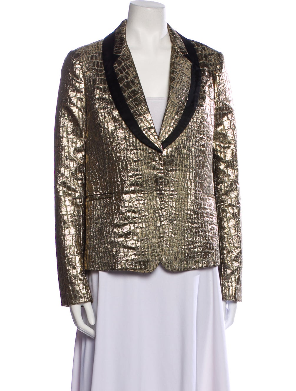 Diane von Furstenberg Blazer - Gold Jackets, Clothing - WDI480890 | The ...