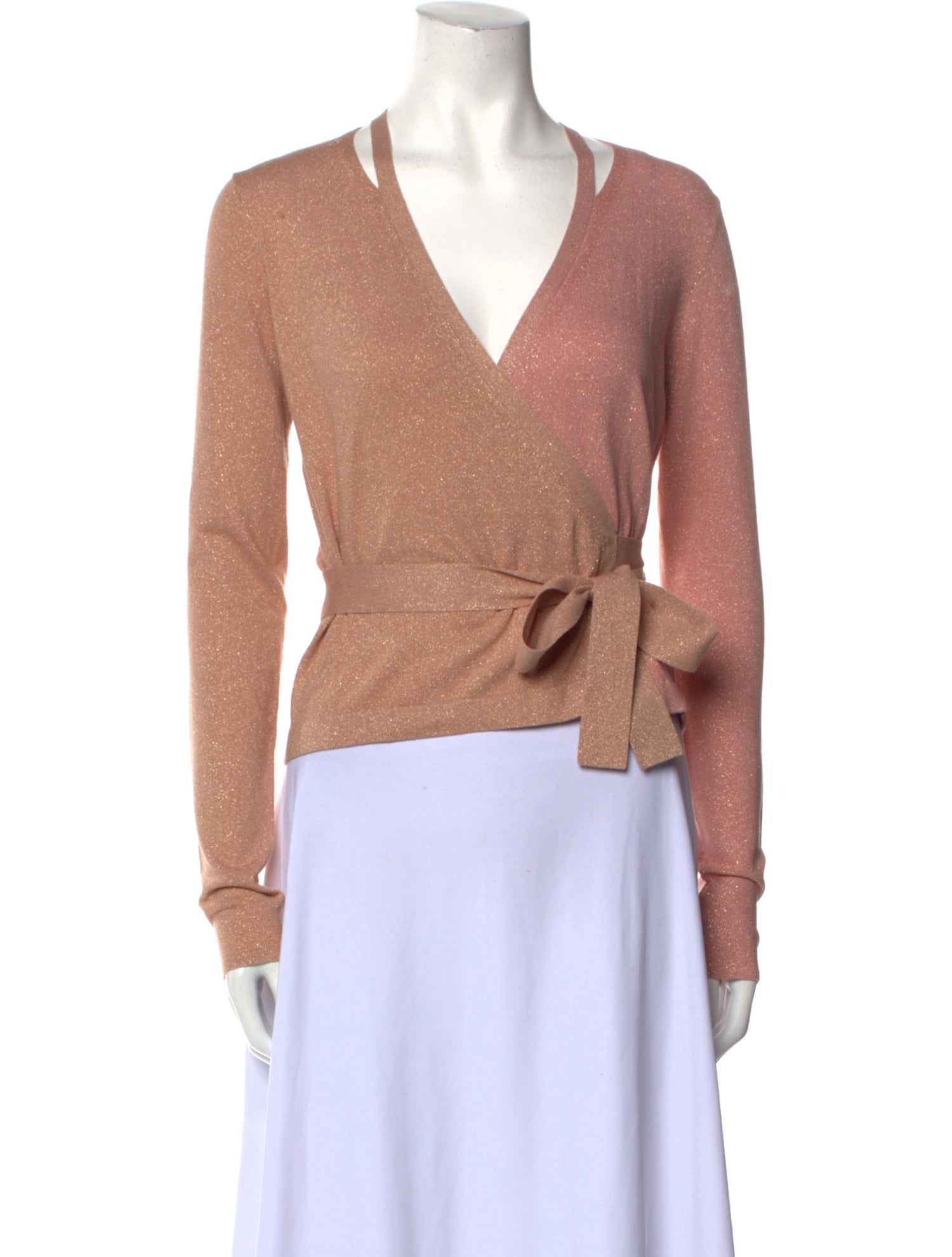 Diane von Furstenberg V-Neck Sweater - Neutrals Knitwear, Clothing ...