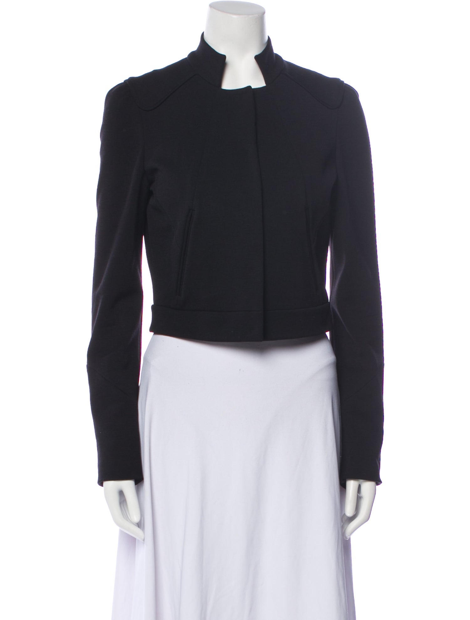 Chanel Chain-Link Wool Jacket w/ Tags - Black Jackets, Clothing ...