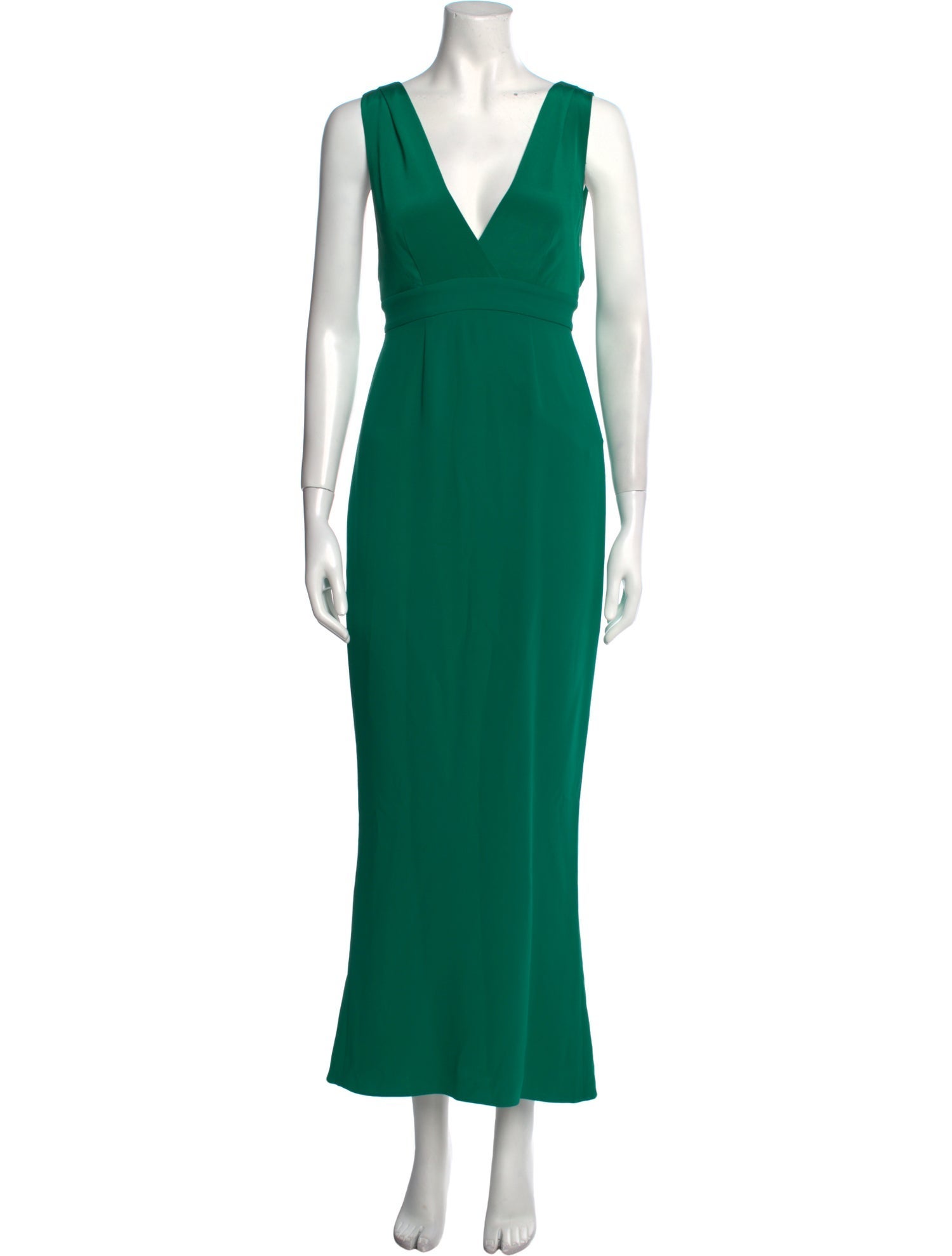 Diane von Furstenberg Silk Long Dress - Green Dresses, Clothing ...