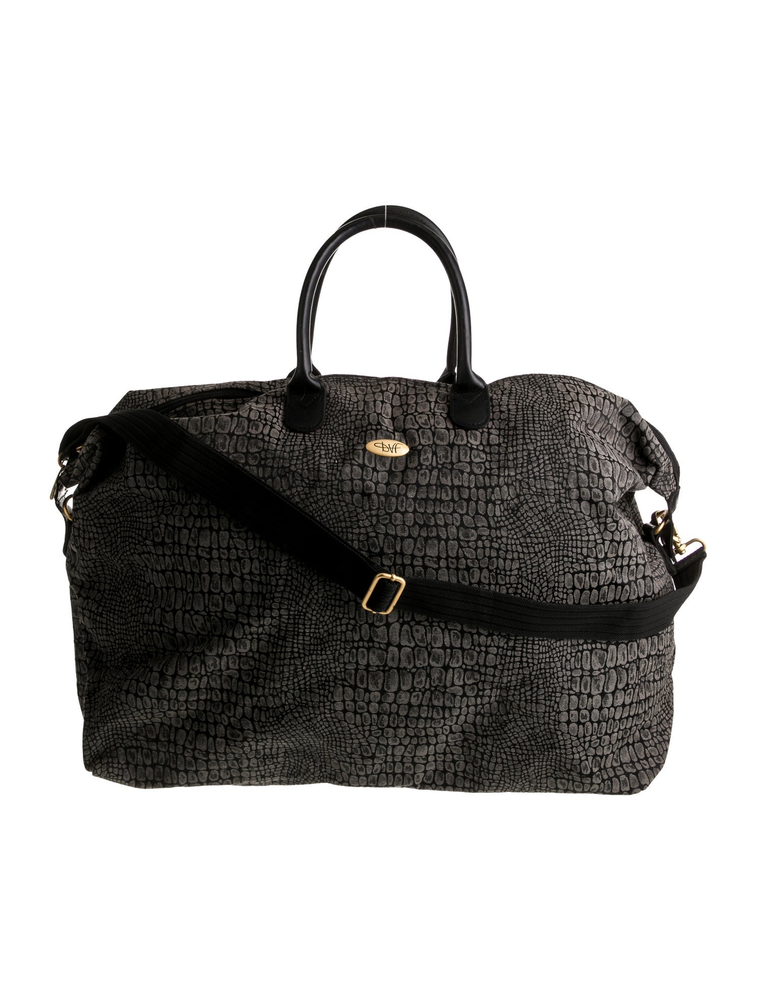 Diane von Furstenberg Canvas Weekender Bag - Black Luggage and Travel ...