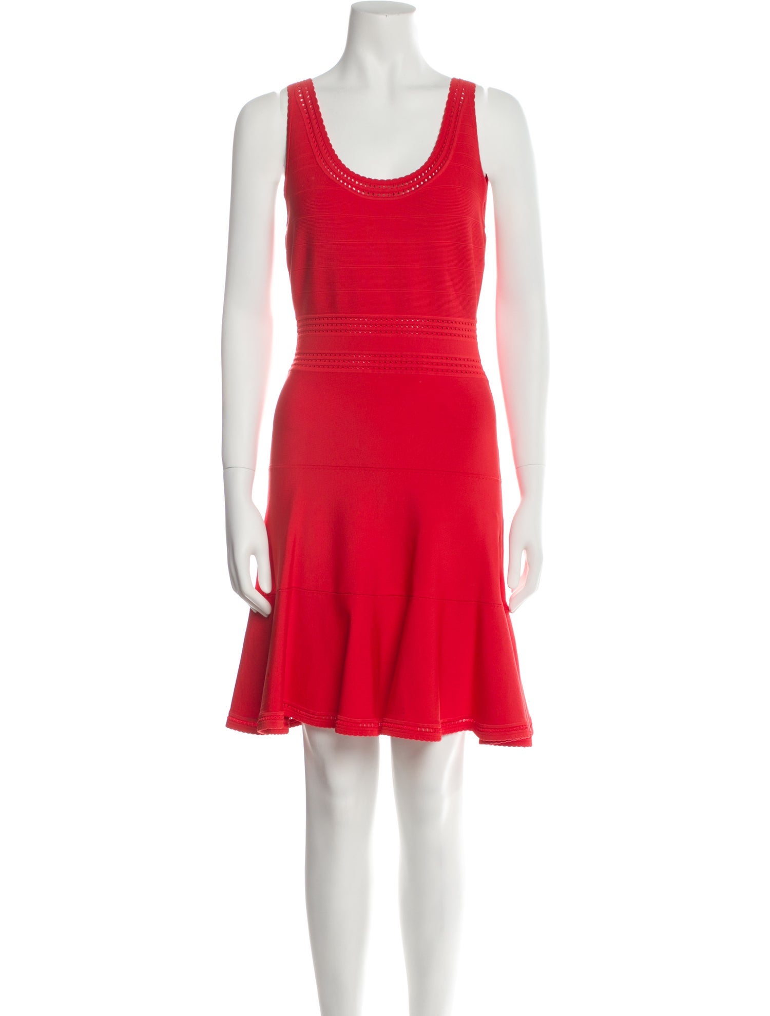 Diane von Furstenberg Scoop Neck Mini Dress - Red Dresses, Clothing ...