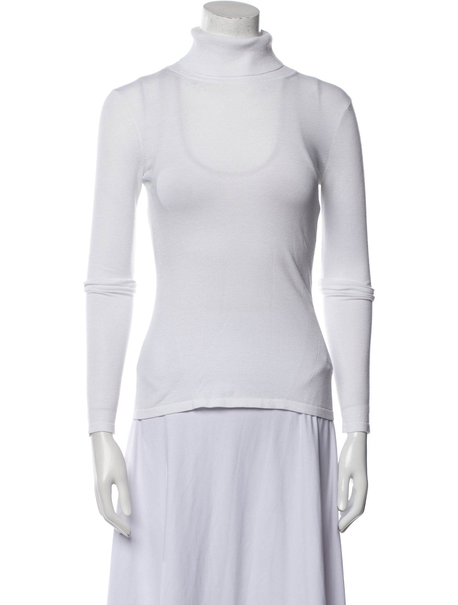 Diane von Furstenberg Turtleneck Sweater - White Knitwear, Clothing ...