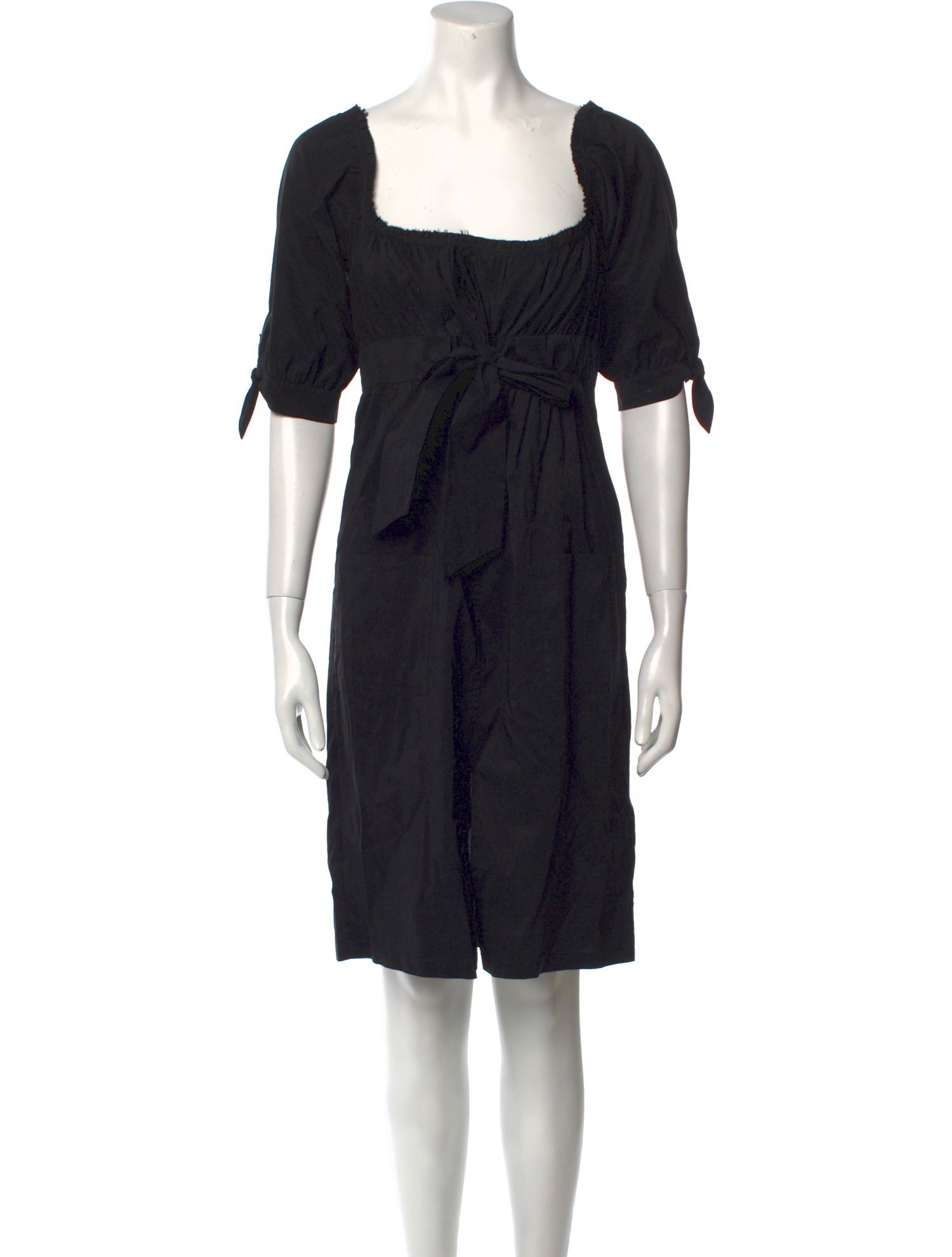 Diane von Furstenberg Square Neckline Knee-Length Dress - Black Dresses ...