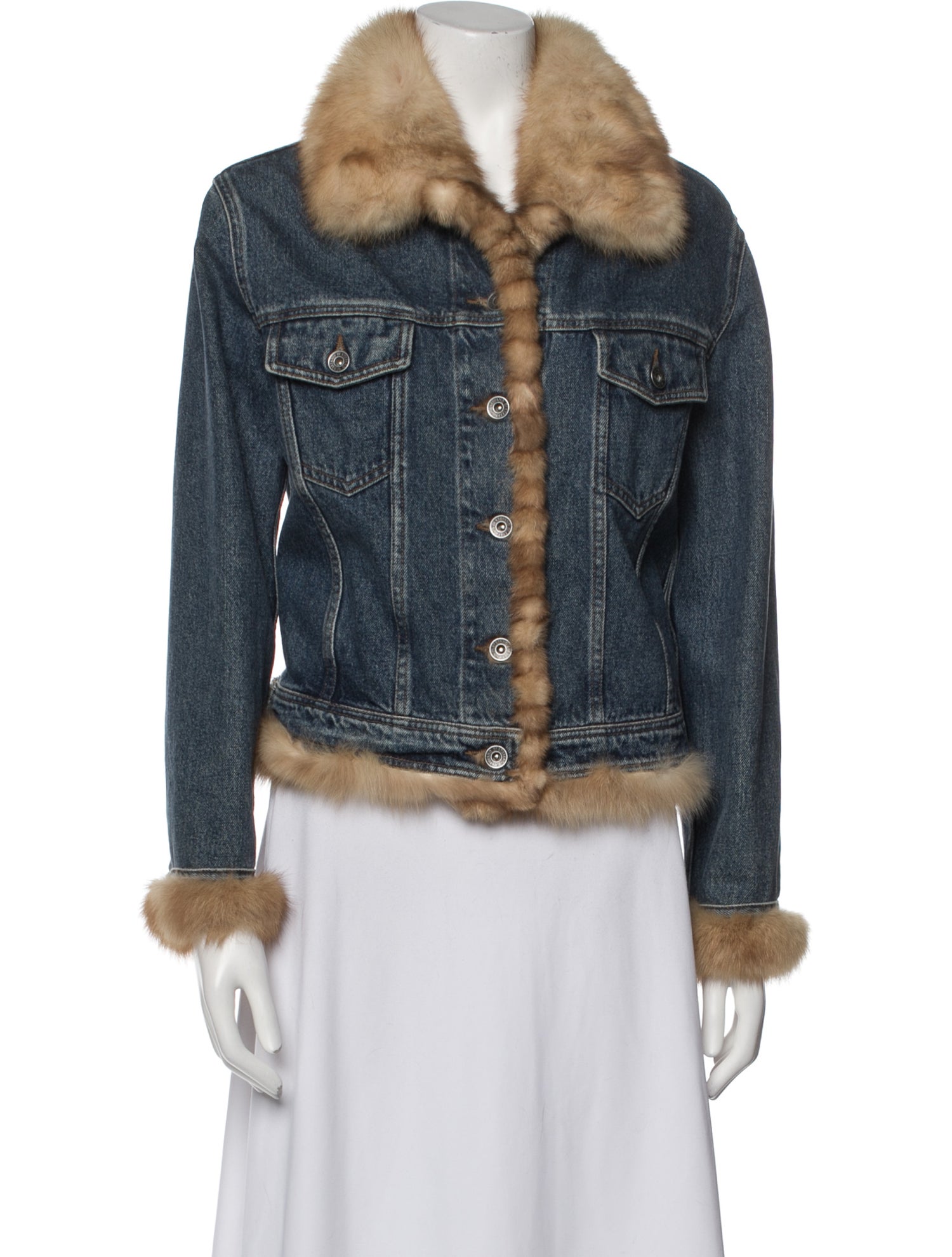 Di Stefano Denim Jacket - Blue Jackets, Clothing - WDI8O20004 | The ...