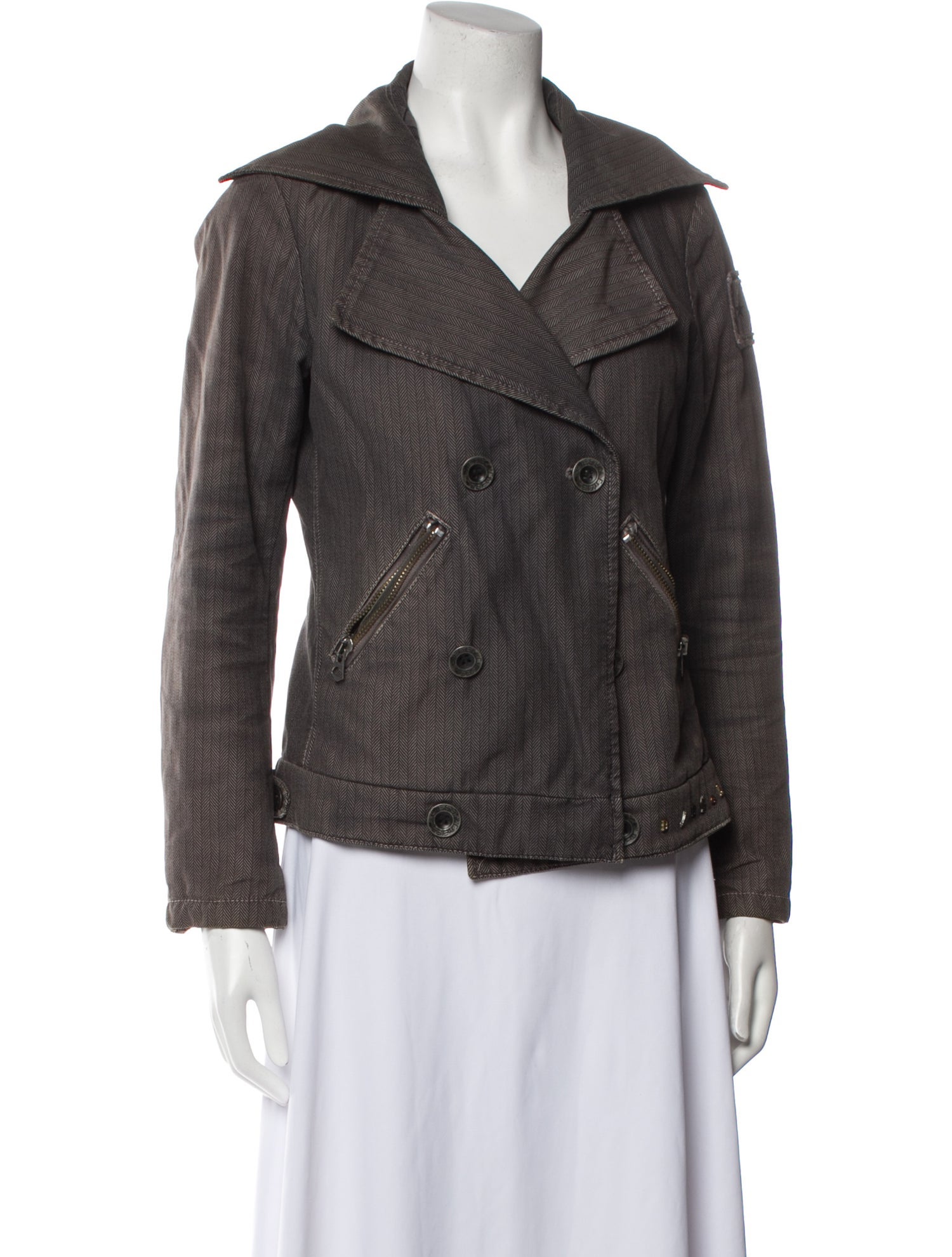 Diesel Biker Jacket - Grey Jackets, Clothing - WDISL25507 | The RealReal