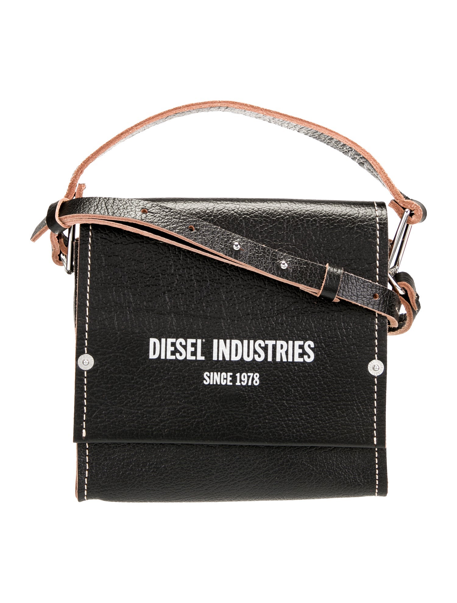 Diesel Leather Crossbody Bag - Black Shoulder Bags, Handbags ...