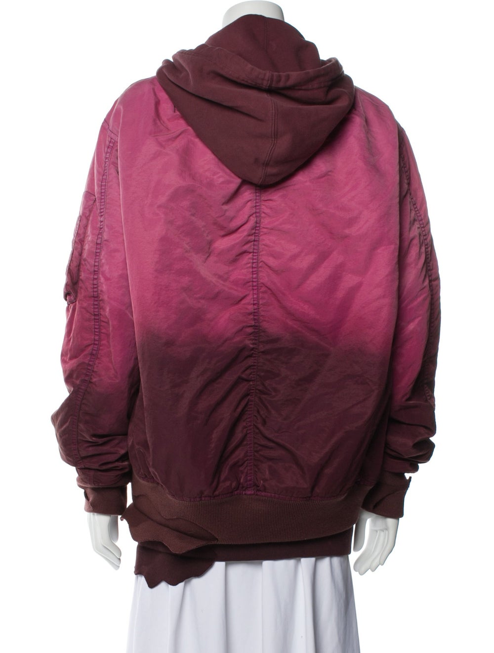 Diesel Bomber Jacket Red With Hood Stand Collar - Gem