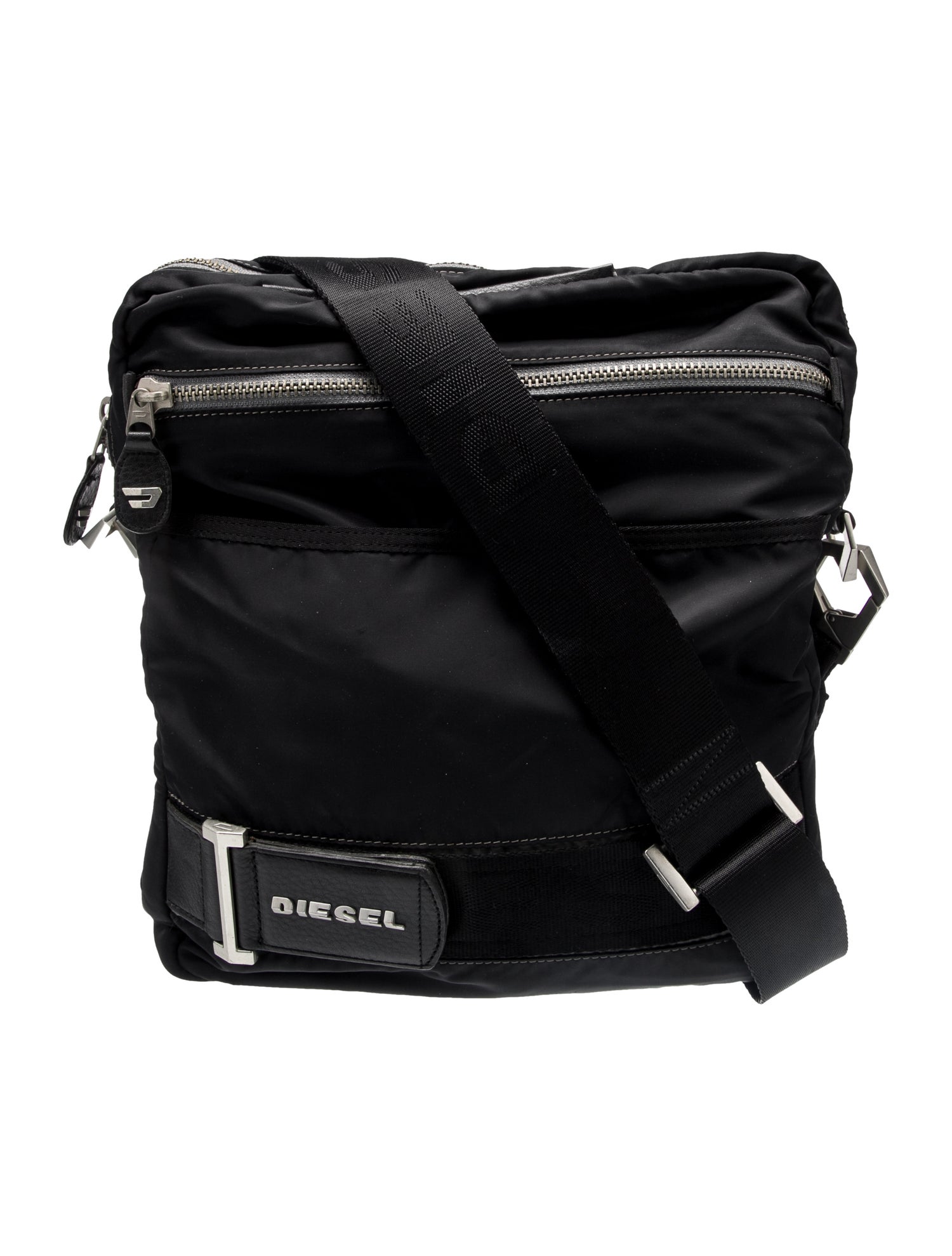 Diesel Nylon Messenger Bag - Black Crossbody Bags, Handbags ...