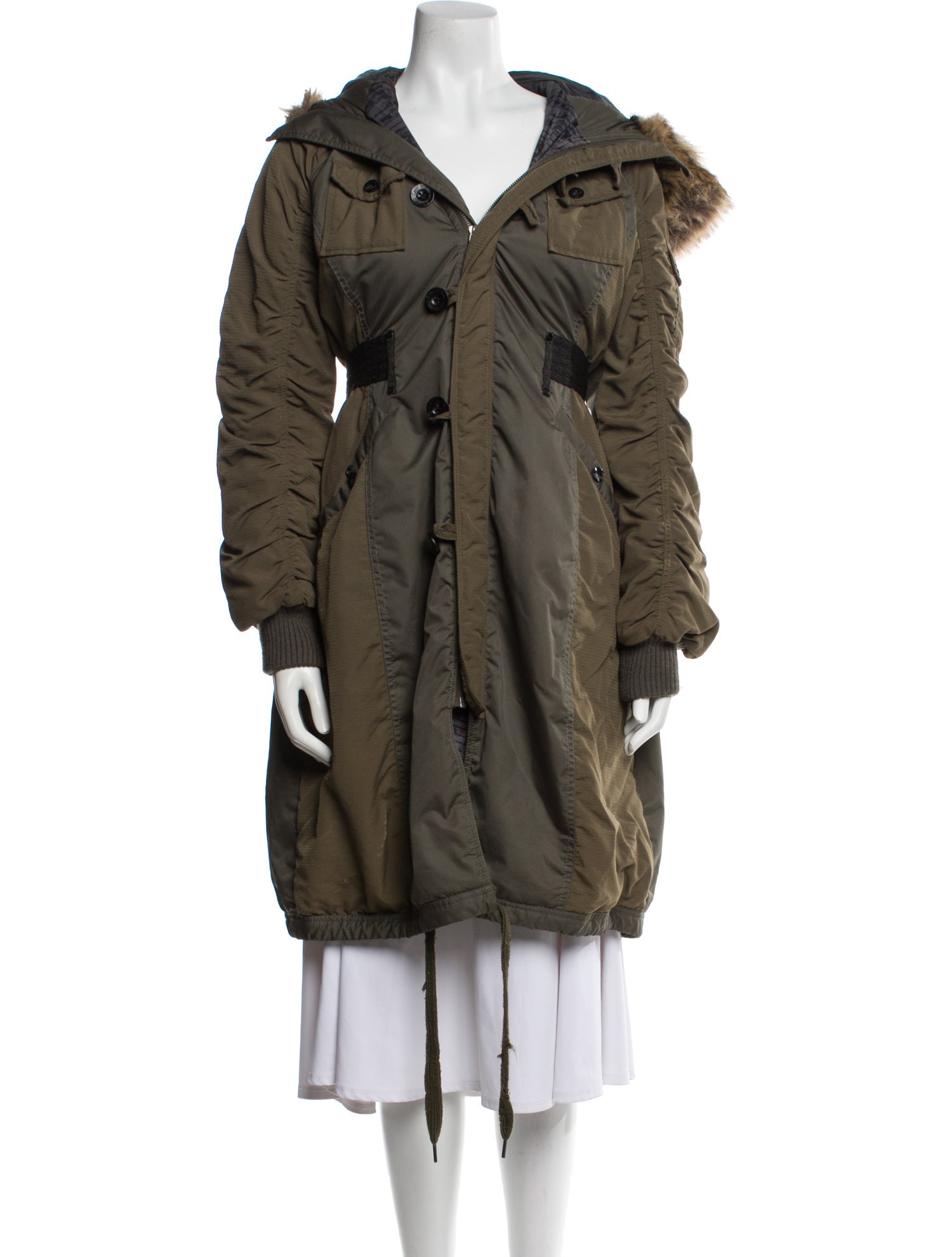Diesel Parka - Green Coats, Clothing - WDISL30743 | The RealReal