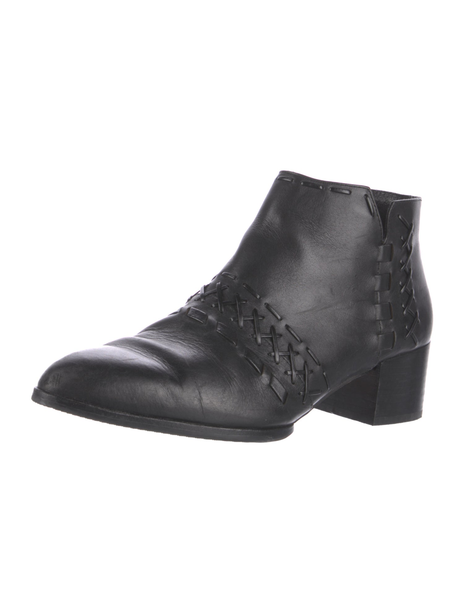 Donald Pliner Donald J Pliner Leather Boots - Black Boots, Shoes ...