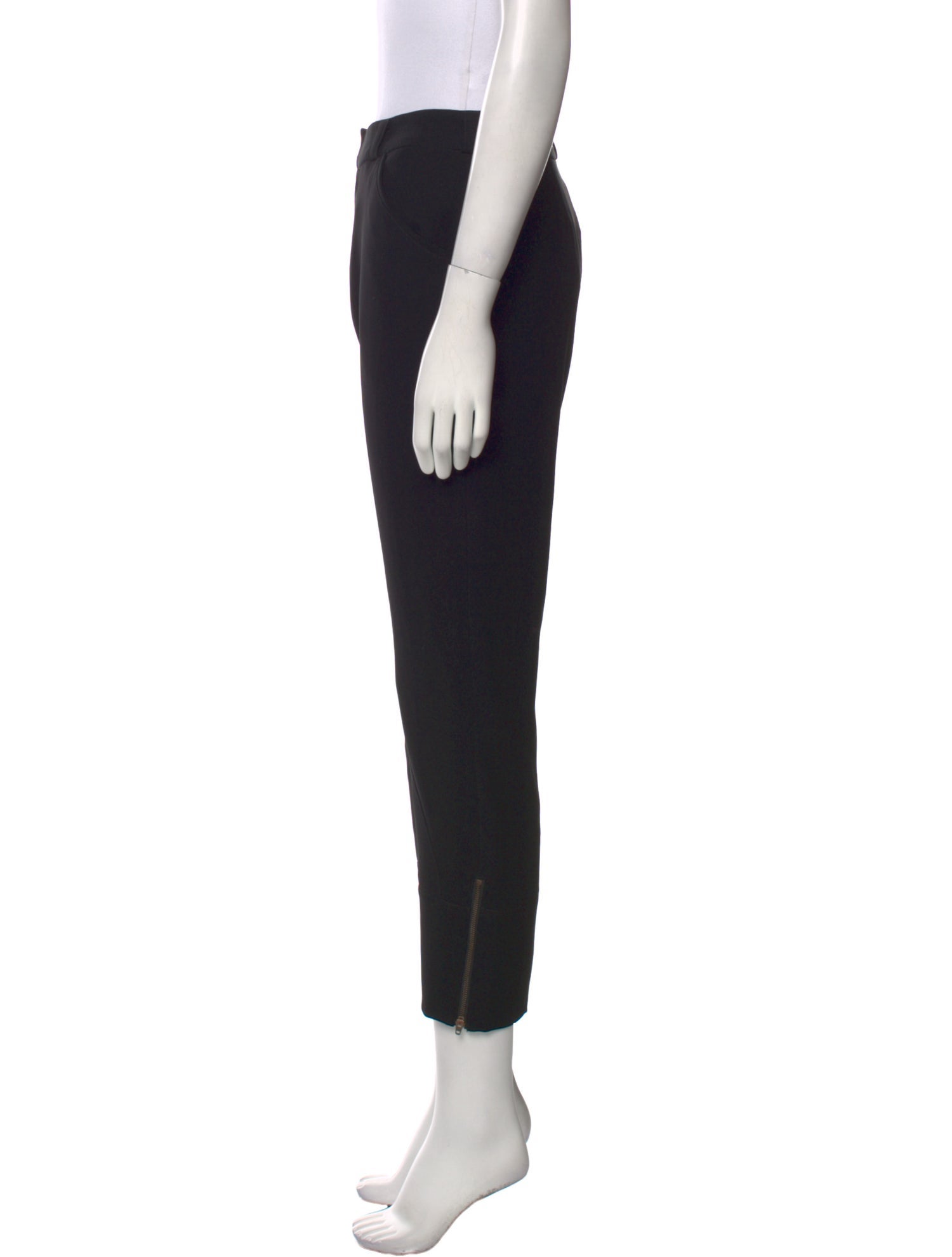 Derek Lam 10 Crosby Skinny Leg Pants - Black, 11" Rise Pants, Clothing ...