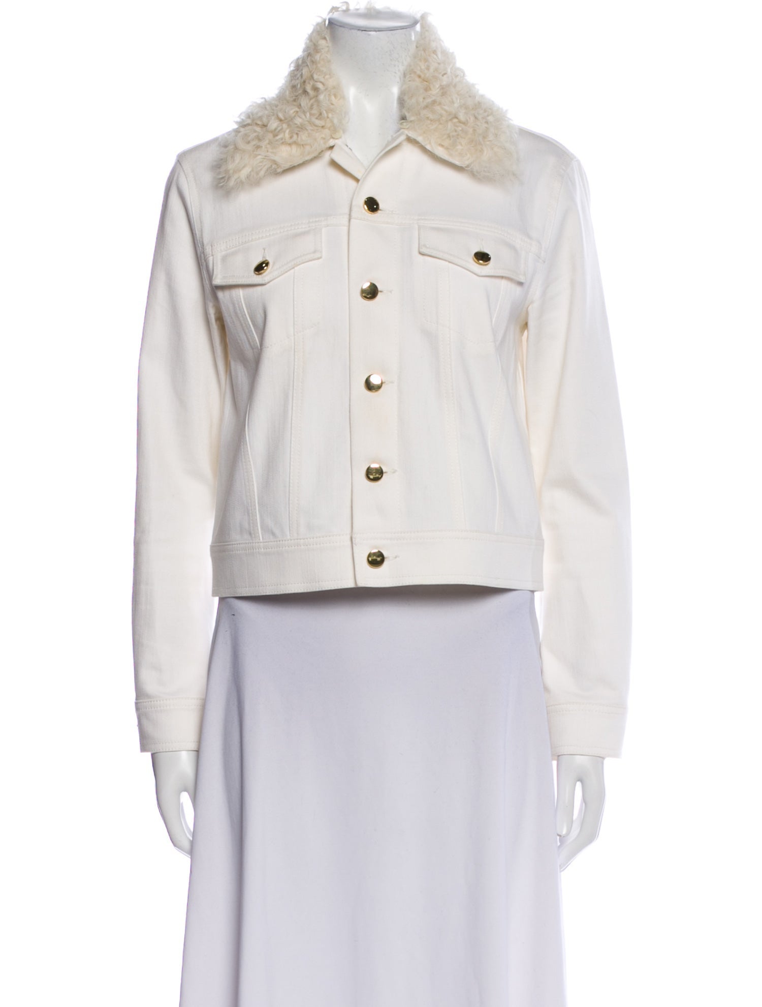 Derek Lam 10 Crosby Denim Jacket - White Jackets, Clothing - WDL110513 ...