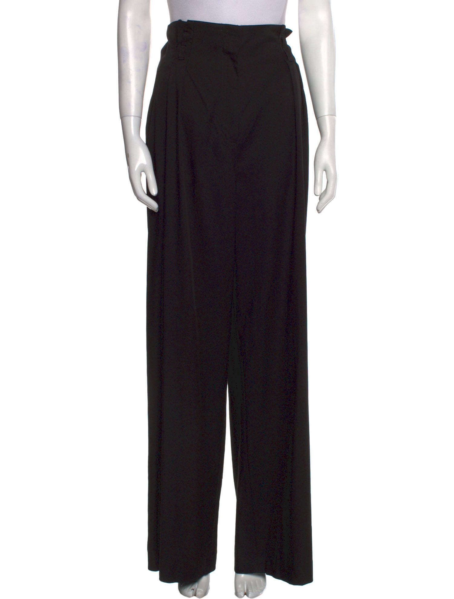 Derek Lam 10 Crosby Wide Leg Pants - Black, 15.75" Rise Pants, Clothing ...