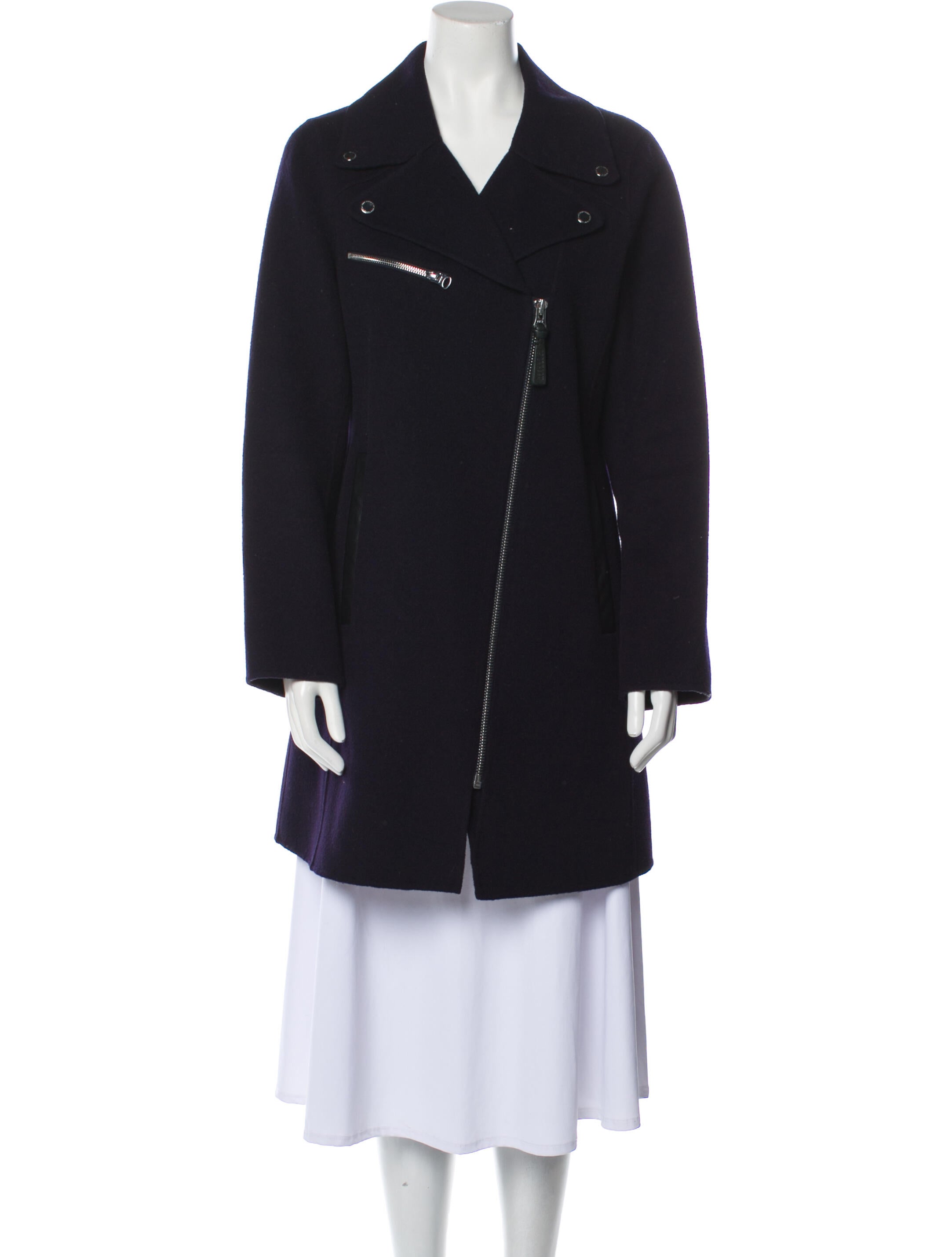 Derek Lam 10 Crosby Biker Jacket - Blue Jackets, Clothing - WDL88418 ...