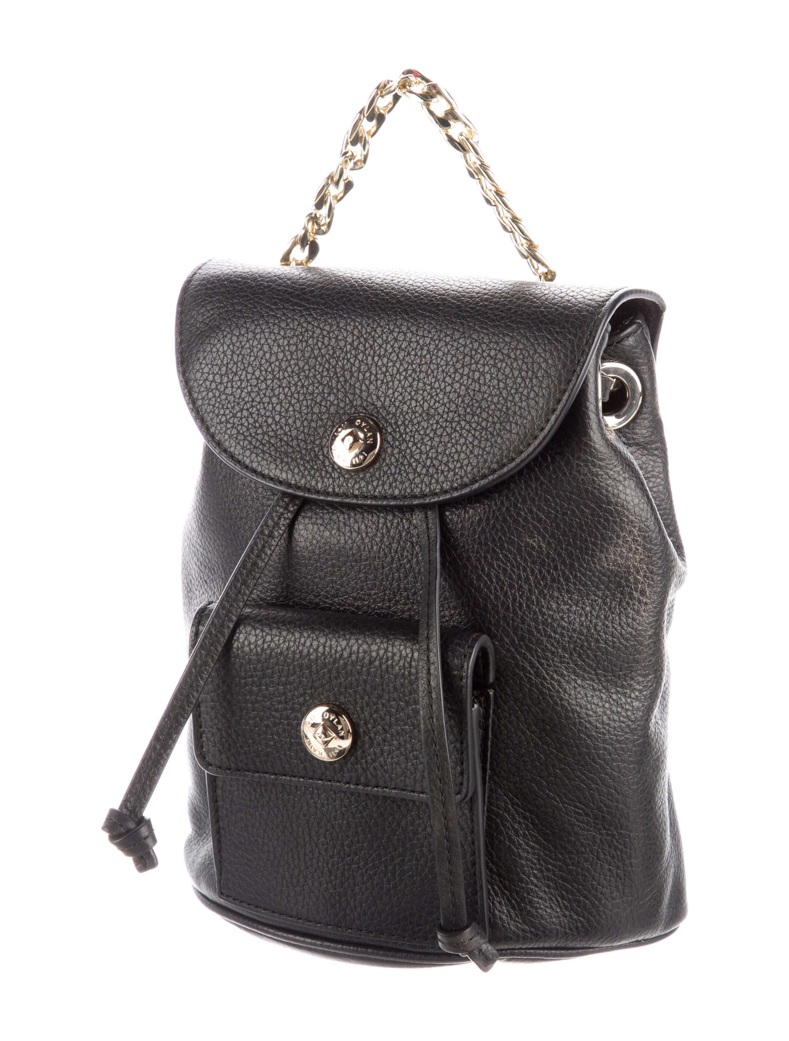 Dylan Kain Leather Backpack - Black Backpacks, Handbags - WDLKI20024 ...
