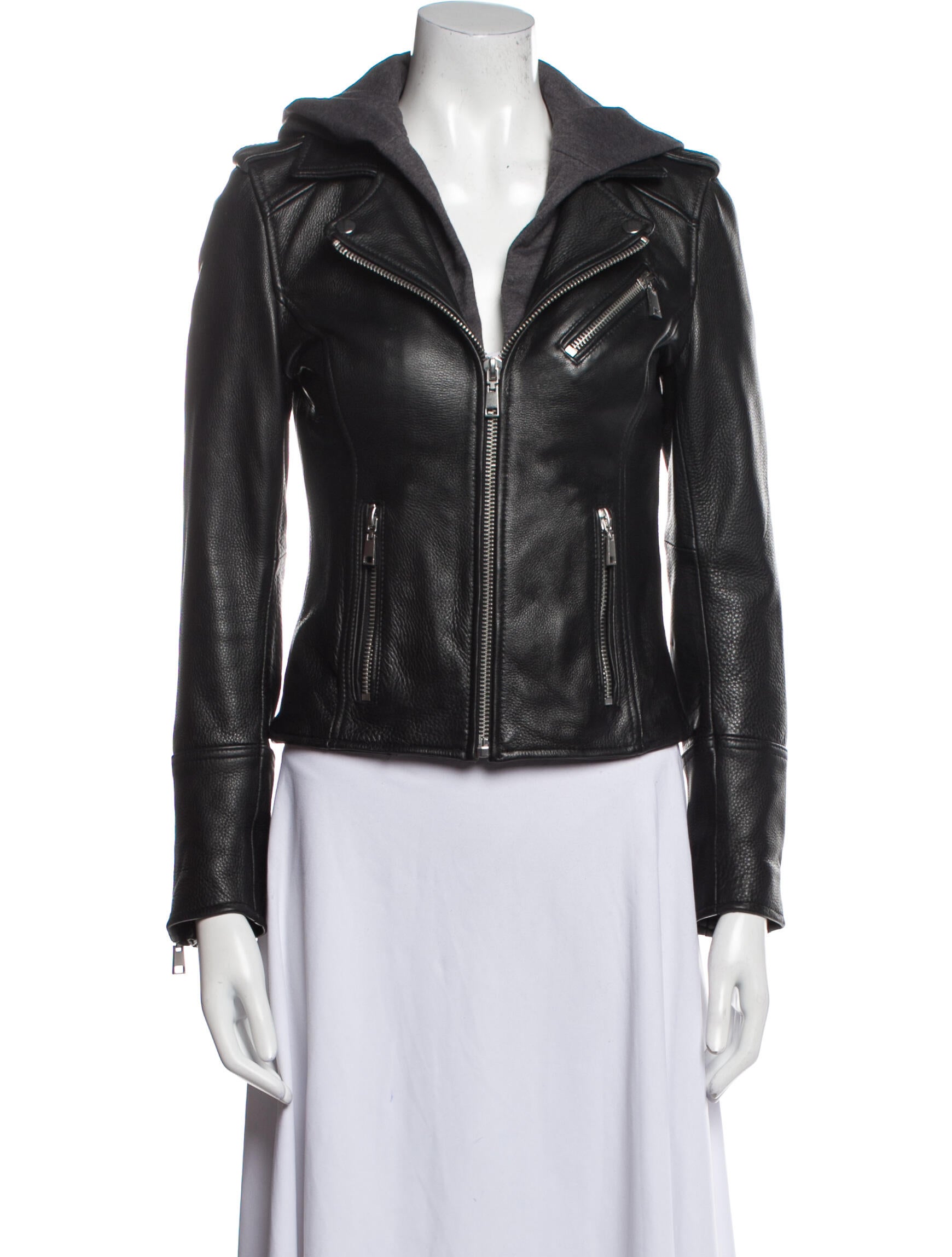 Doma Leather Biker Jacket - Black Jackets, Clothing - WDO20596 | The ...