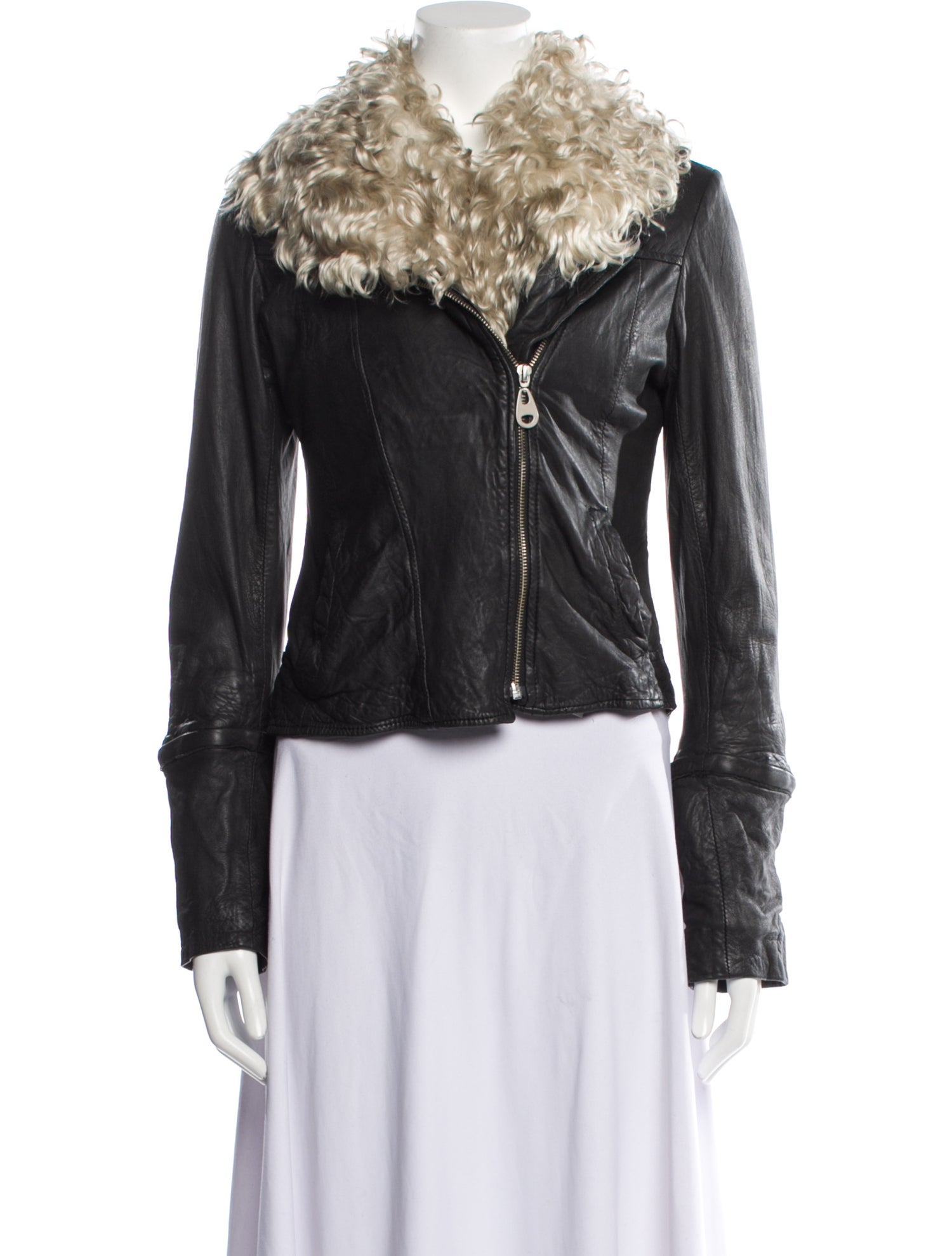 Doma Leather Biker Jacket - Black Jackets, Clothing - WDO20926 | The ...