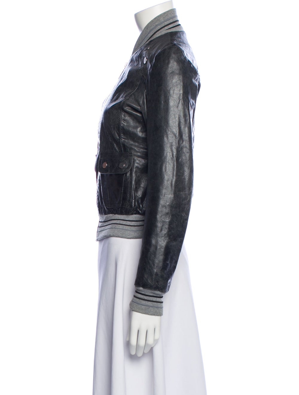 Doma Leather Bomber Jacket - Black Jackets, Clothing - WDO21083 | The ...