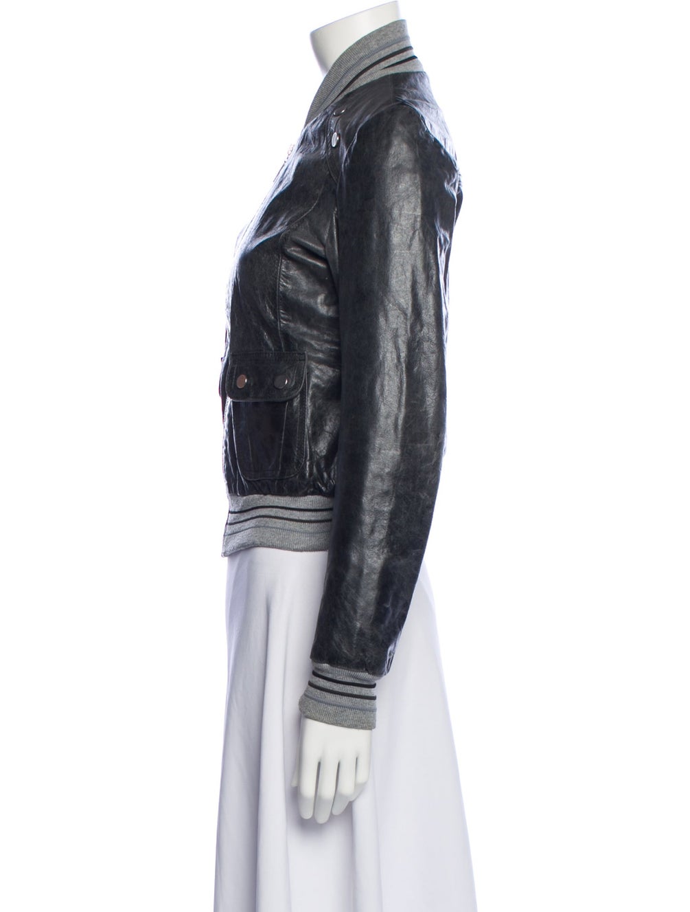 Doma Leather Bomber Jacket - Black Jackets, Clothing - WDO21083 | The ...