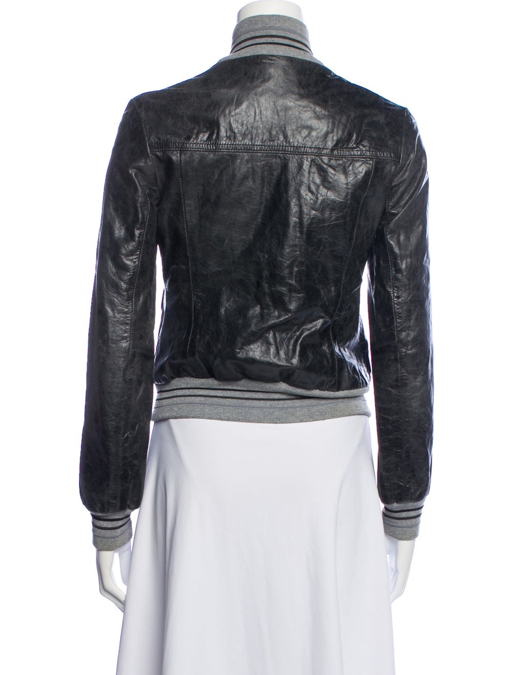 Doma Leather Bomber Jacket - Black Jackets, Clothing - WDO21083 | The ...