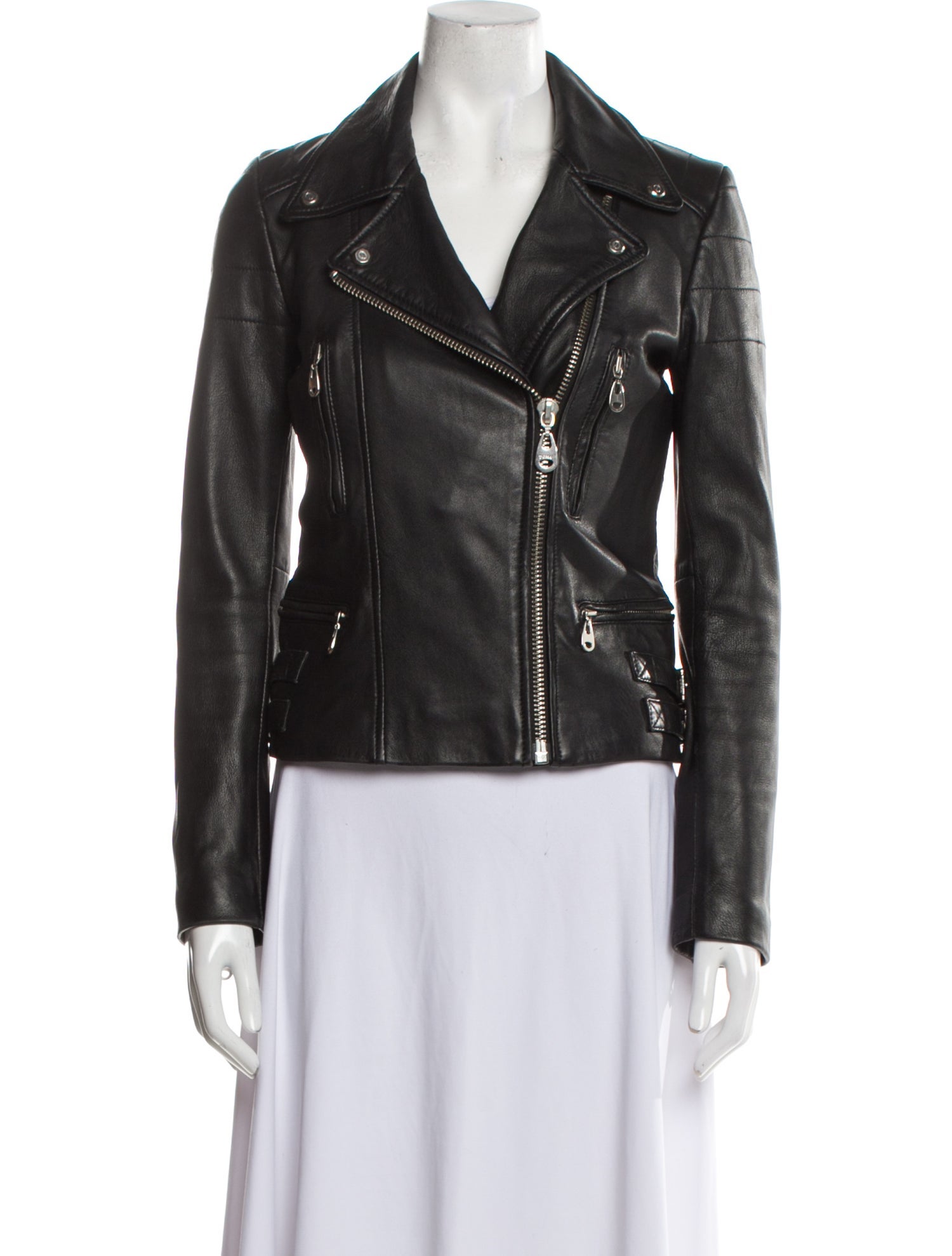 Doma Leather Biker Jacket - Black Jackets, Clothing - WDO21086 | The ...