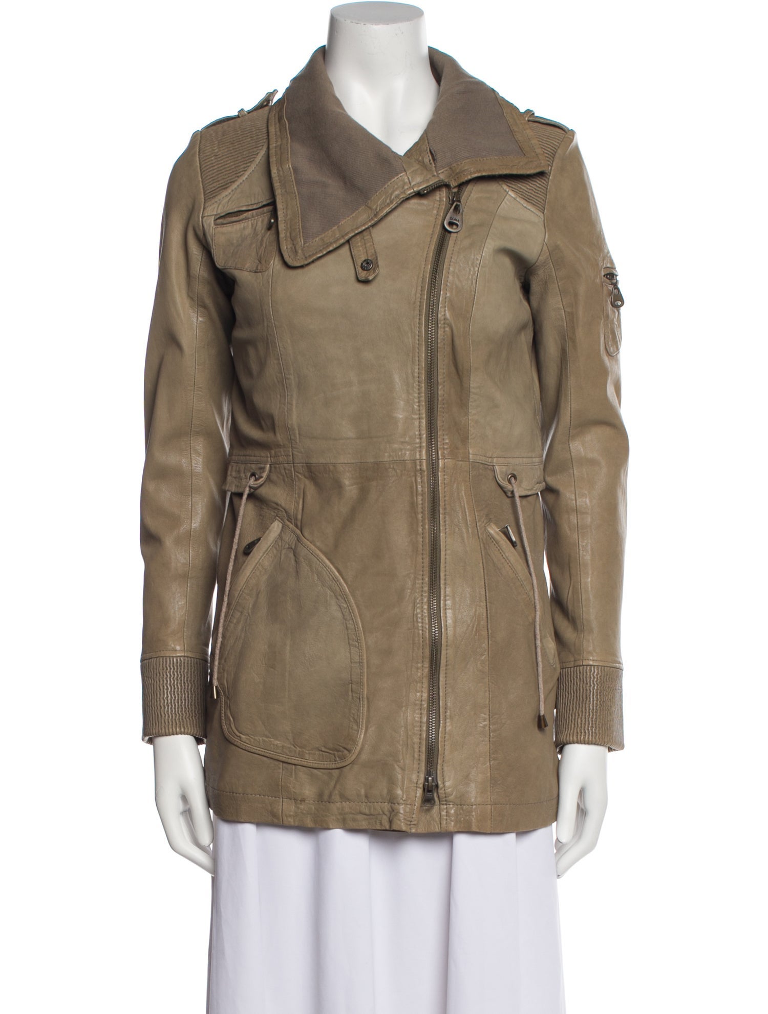 Doma Leather Biker Jacket - Brown Jackets, Clothing - WDO21178 | The ...