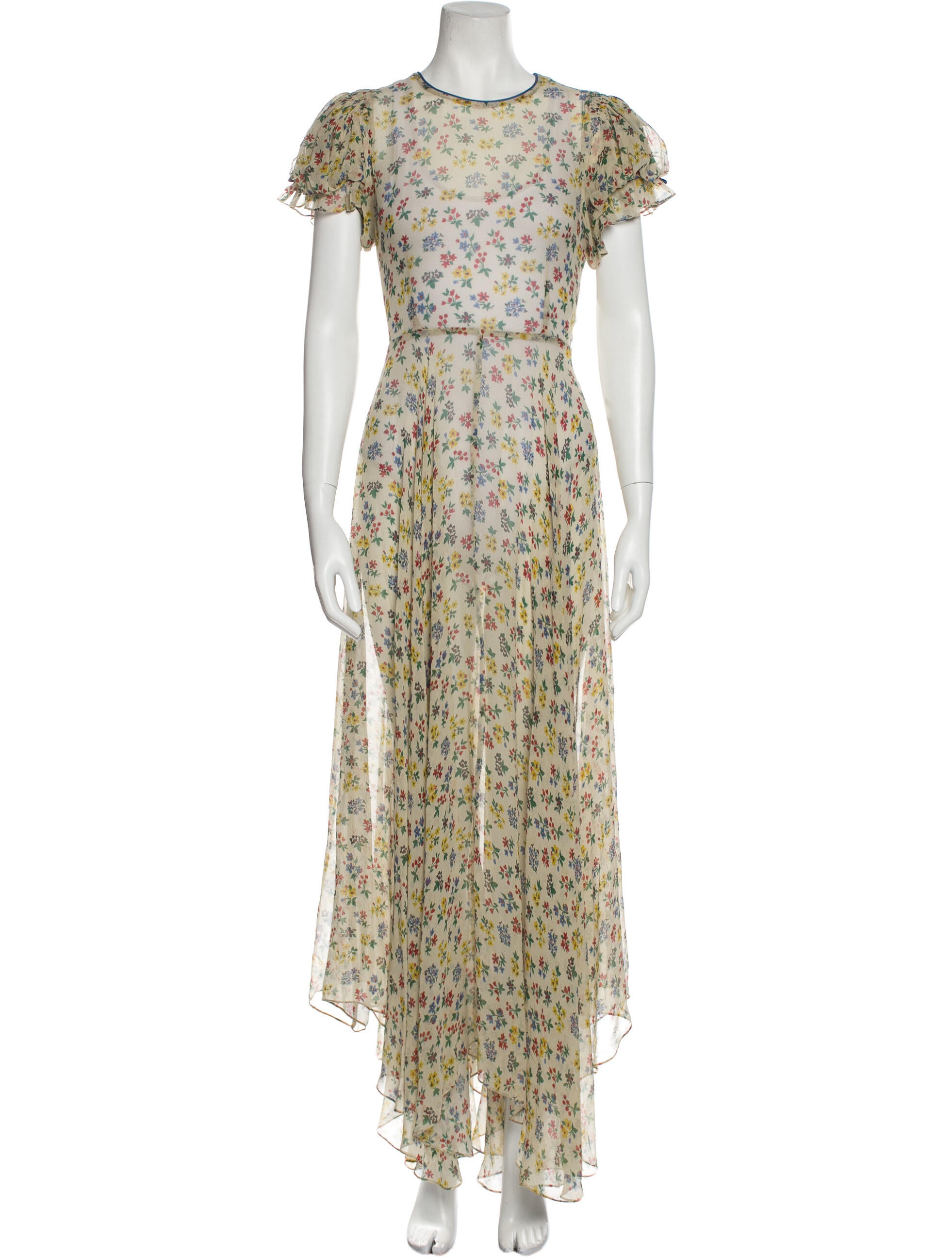 DÔEN Silk Long Dress - Neutrals Dresses, Clothing - WDOEN41990 | The ...