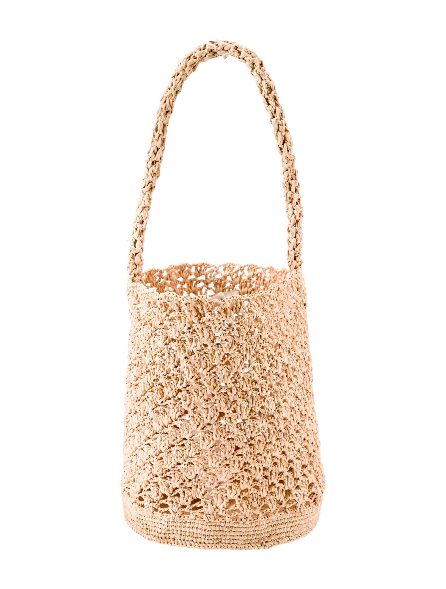 DÔEN Straw Bucket Bag - Neutrals Bucket Bags, Handbags - WDOEN57340 ...