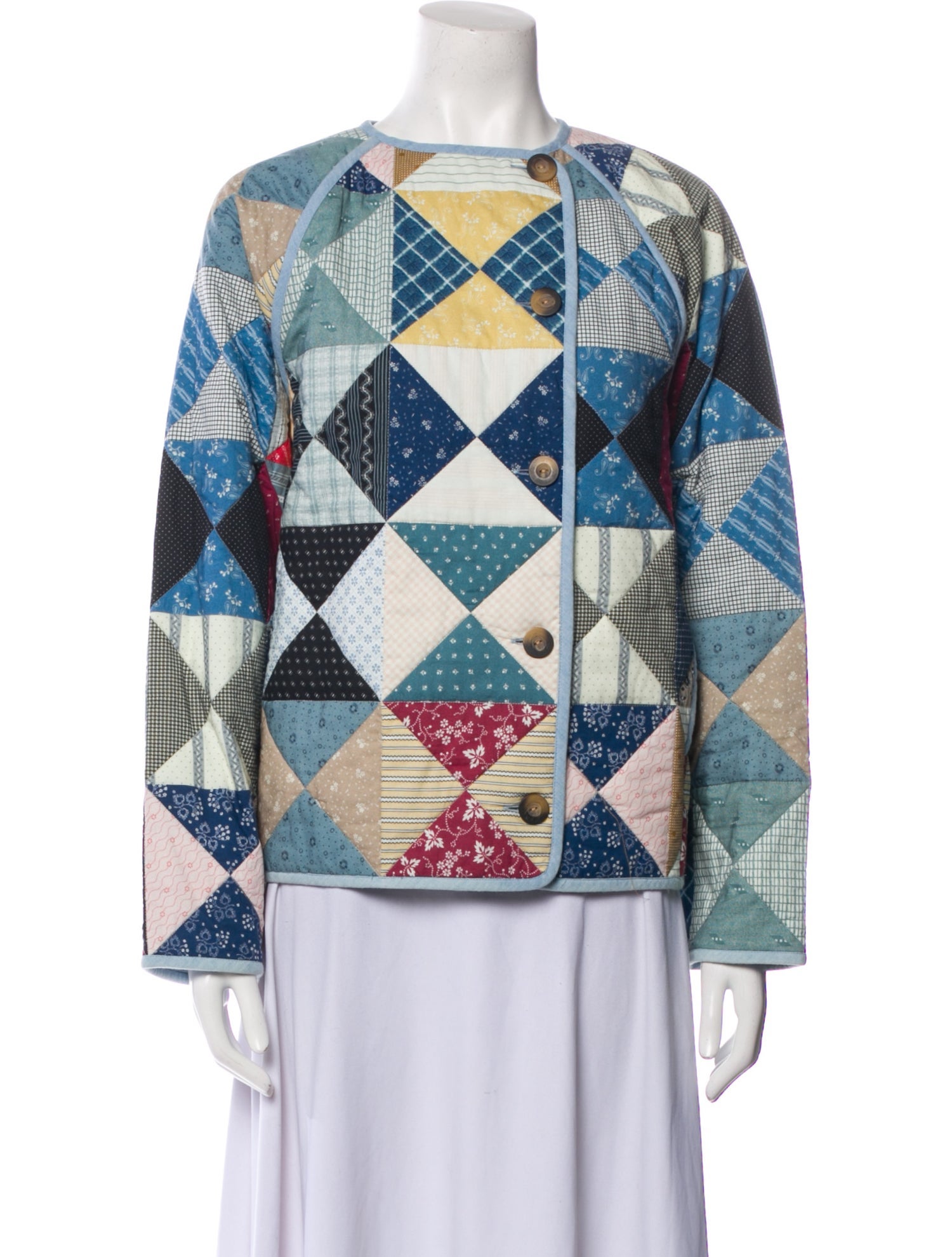 DÔEN Printed Jacket w/ Tags - Blue Jackets, Clothing - WDOEN67679 | The ...