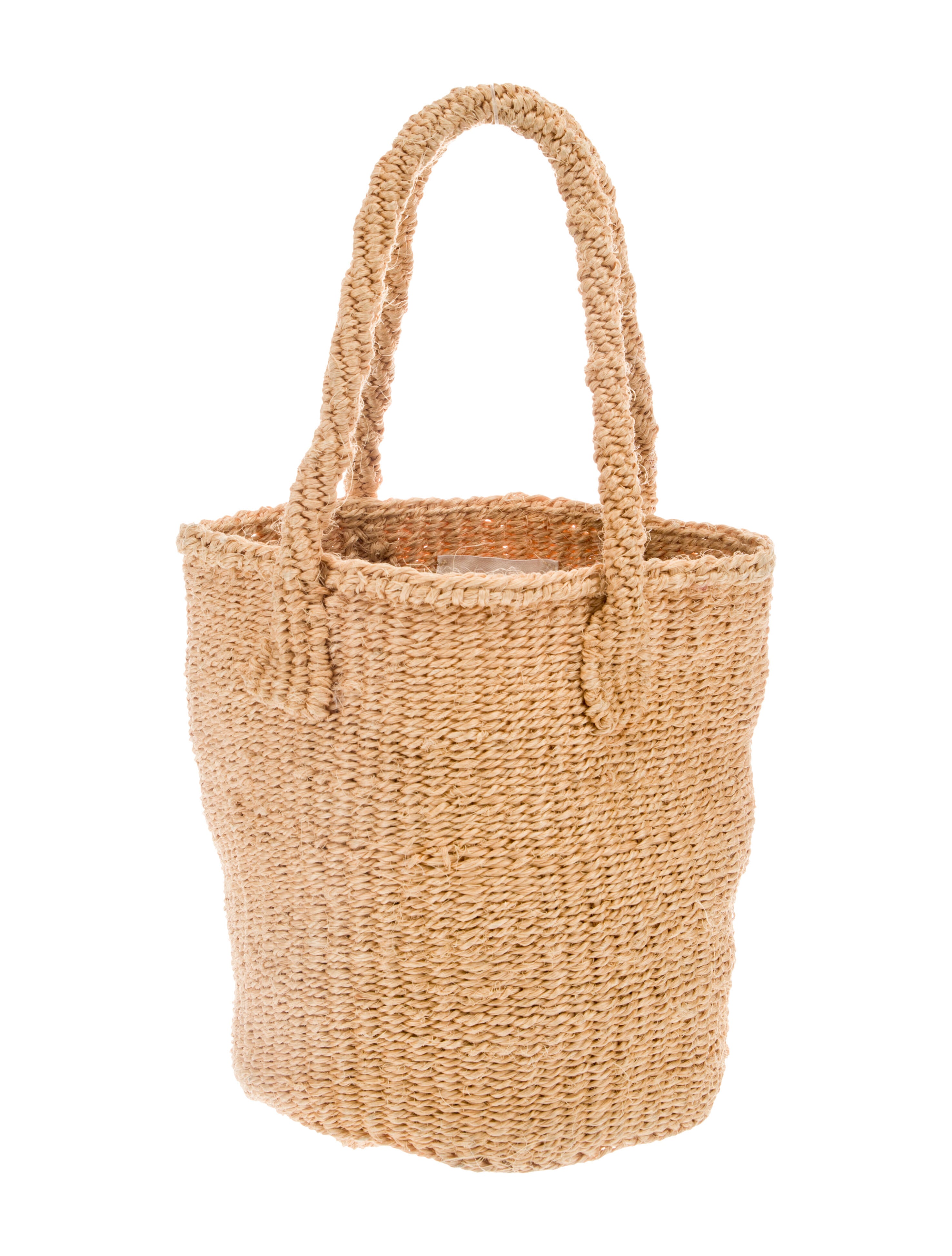 DÔEN Raffia Bucket Bag - Neutrals Bucket Bags, Handbags - WDOEN70084 ...