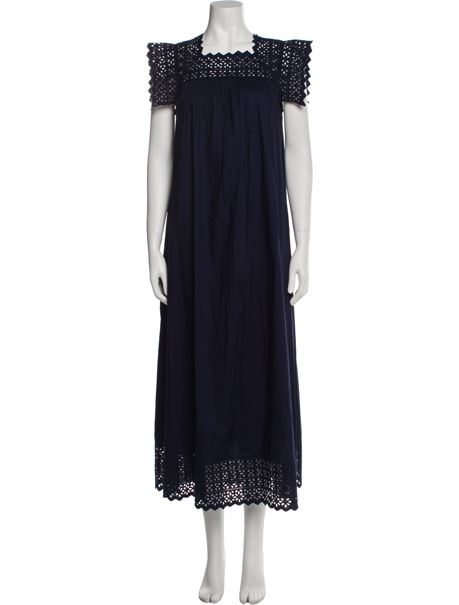 DÔEN Square Neckline Long Dress w/ Tags - Blue Dresses, Clothing ...