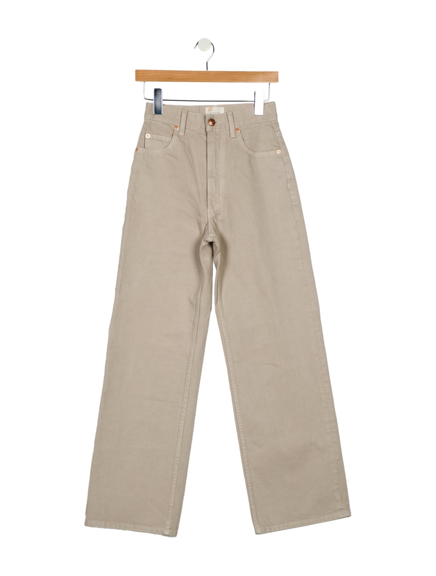 DÔEN High-Rise Wide Leg Jeans w/ Tags - Neutrals, 12" Rise Jeans ...