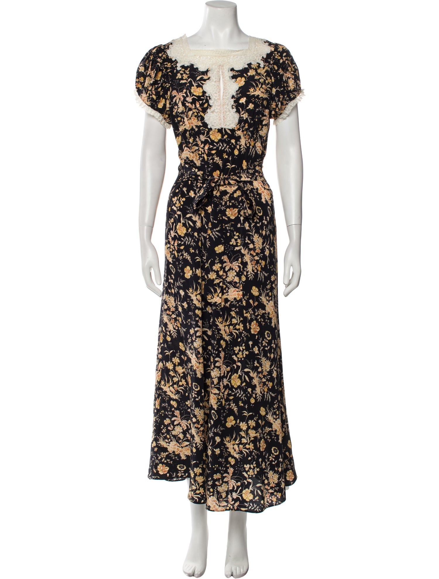 DÔEN Silk Long Dress w/ Tags - Black Dresses, Clothing - WDOEN75356 ...