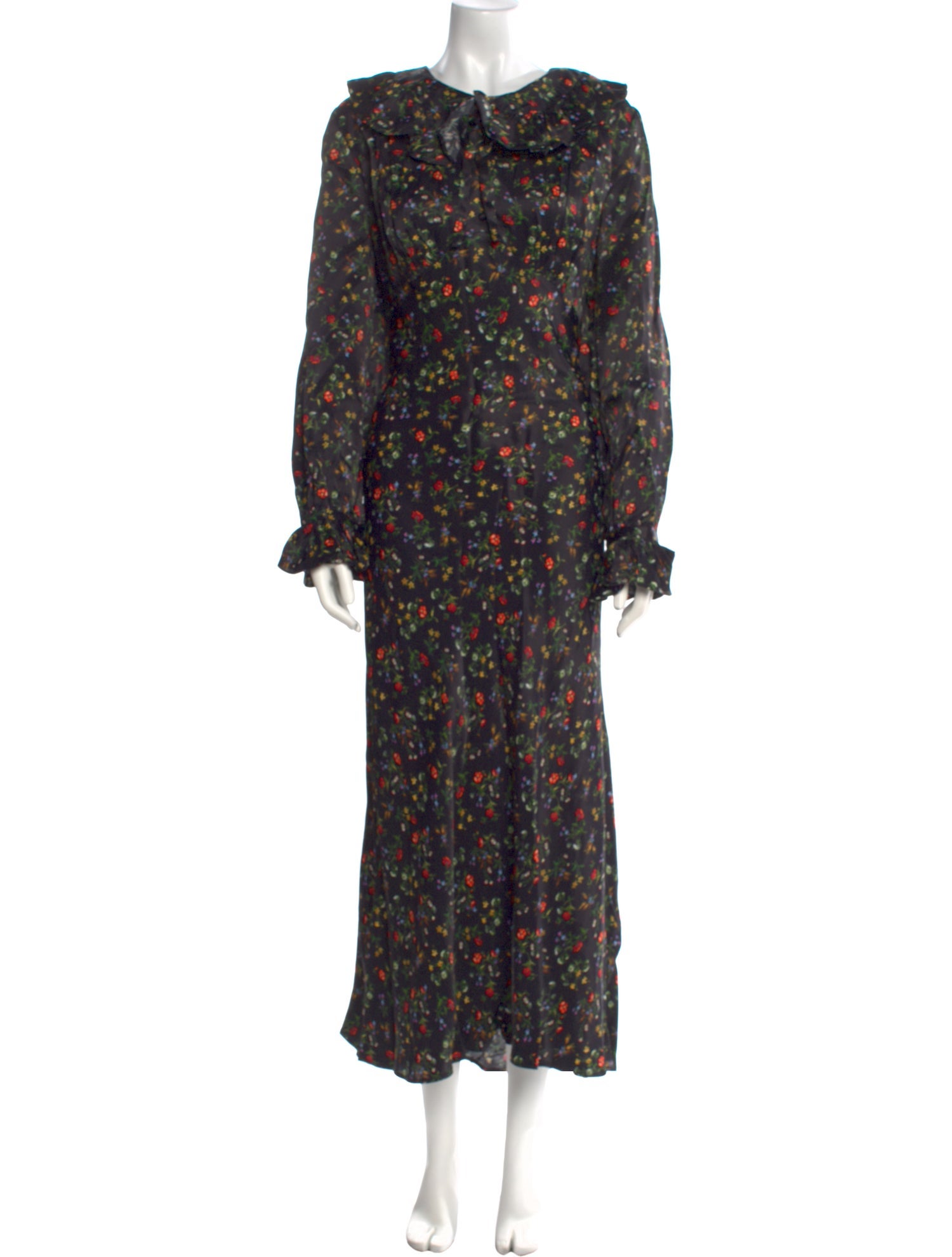 DÔEN Floral Print Long Dress w/ Tags - Black Dresses, Clothing ...
