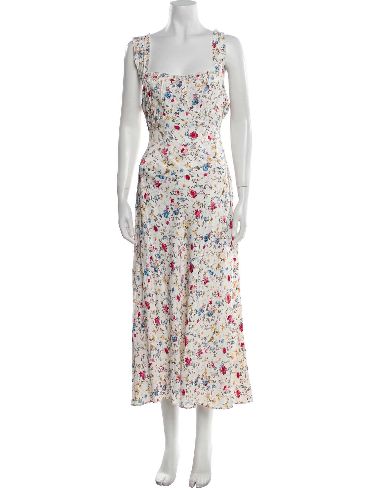 DÔEN Floral Print Long Dress w/ Tags - Neutrals Dresses, Clothing ...