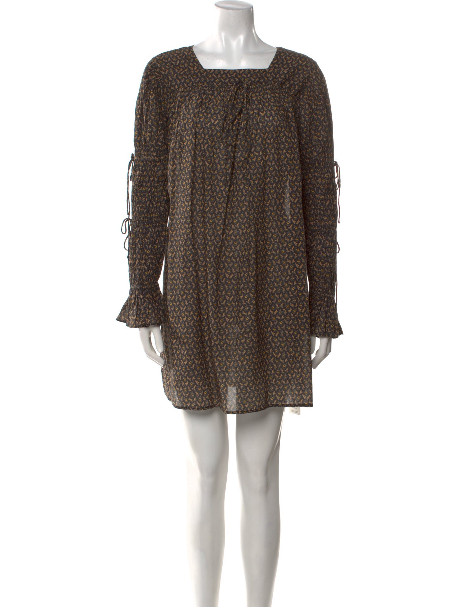 DÔEN Printed Mini Dress w/ Tags - Black Dresses, Clothing - WDOEN84971 ...