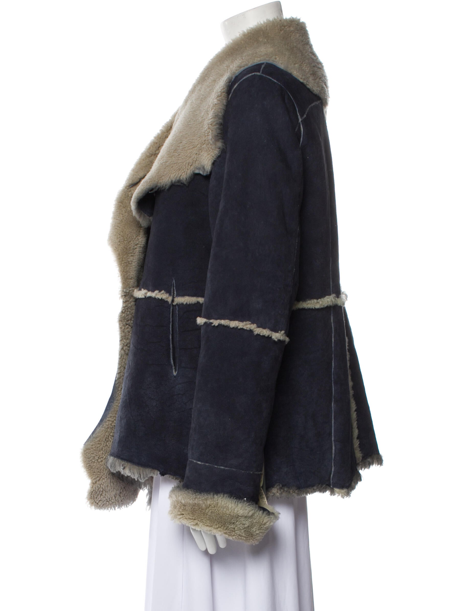 Dominic Bellissimo Shearling Fur Jacket - Blue Jackets, Clothing ...