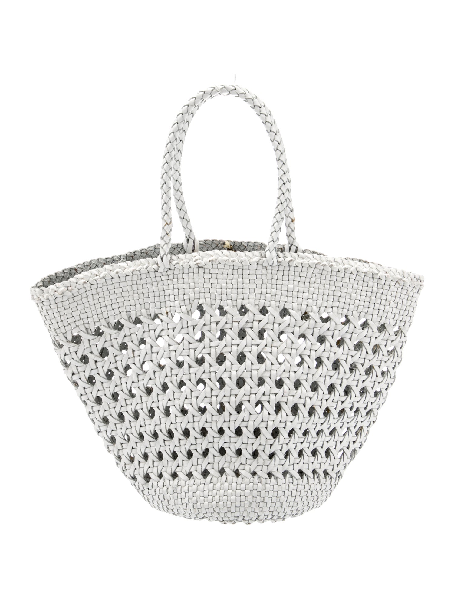 Dragon Diffusion Leather Top Handle Bag - White Handle Bags, Handbags ...