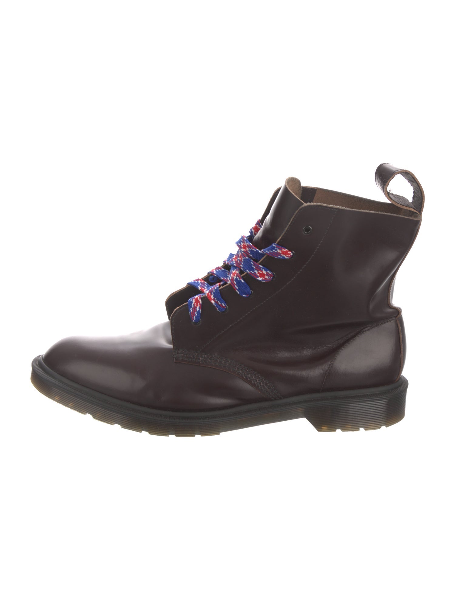 Dr. Martens Patent Leather Hiking Boots - Burgundy Boots, Shoes ...