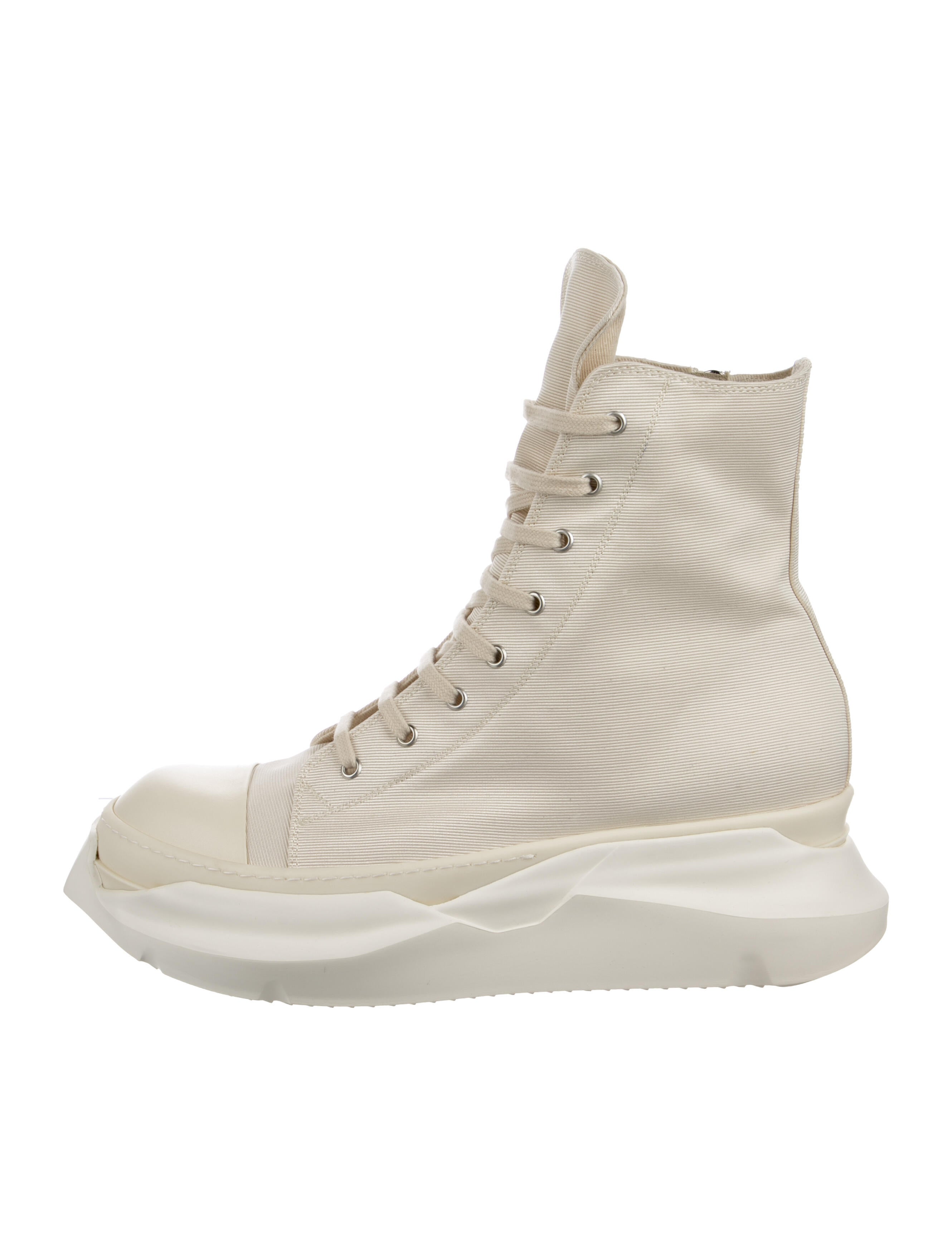Rick Owens Drkshdw Canvas Sneakers - White Sneakers, Shoes - WDS26500 ...