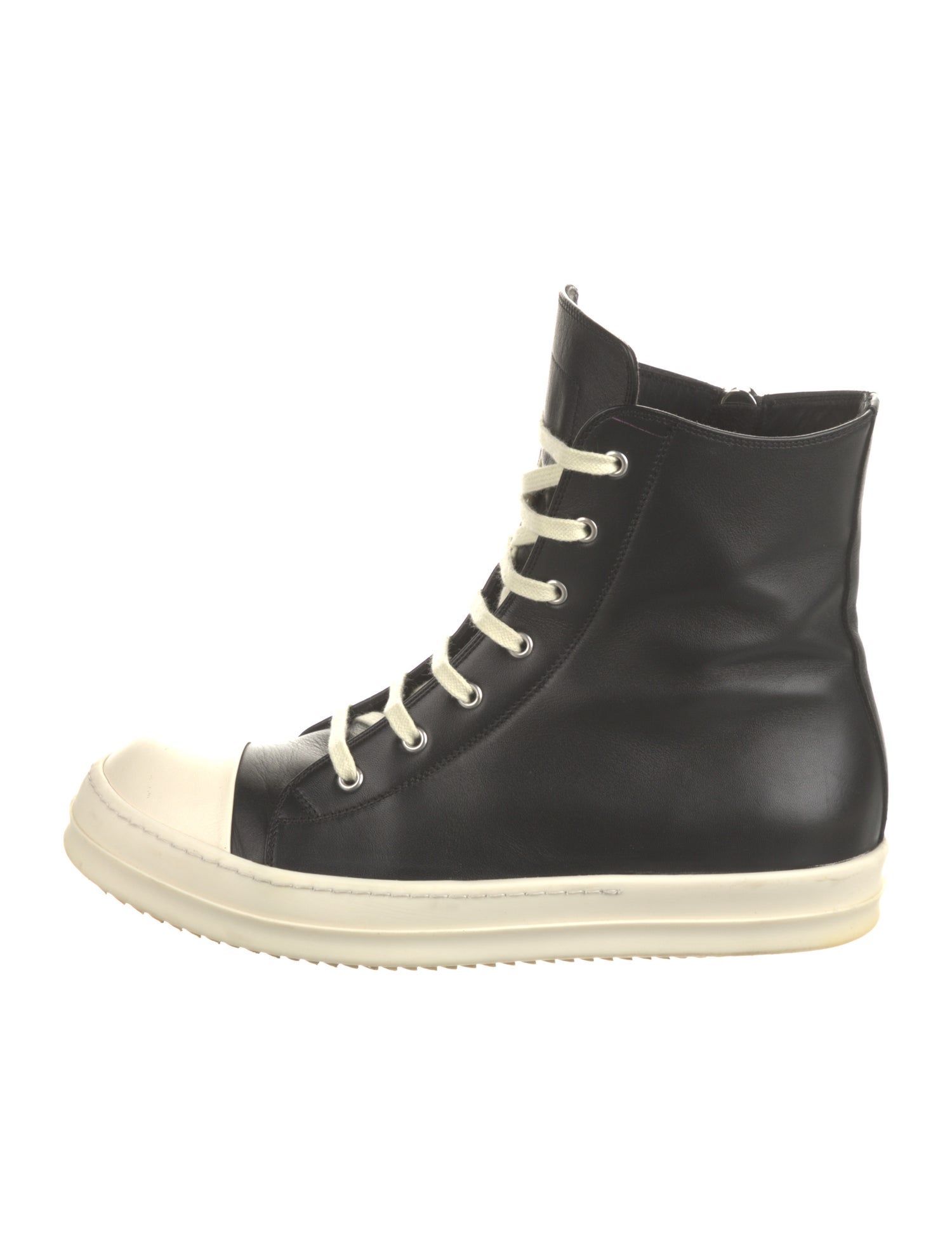 Rick Owens Drkshdw Leather Sneakers - Black Sneakers, Shoes - WDS28532 ...
