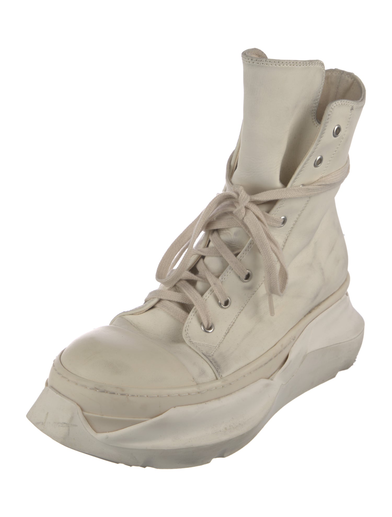 Rick Owens Drkshdw Leather Chunky Sneakers - Neutrals Sneakers, Shoes ...